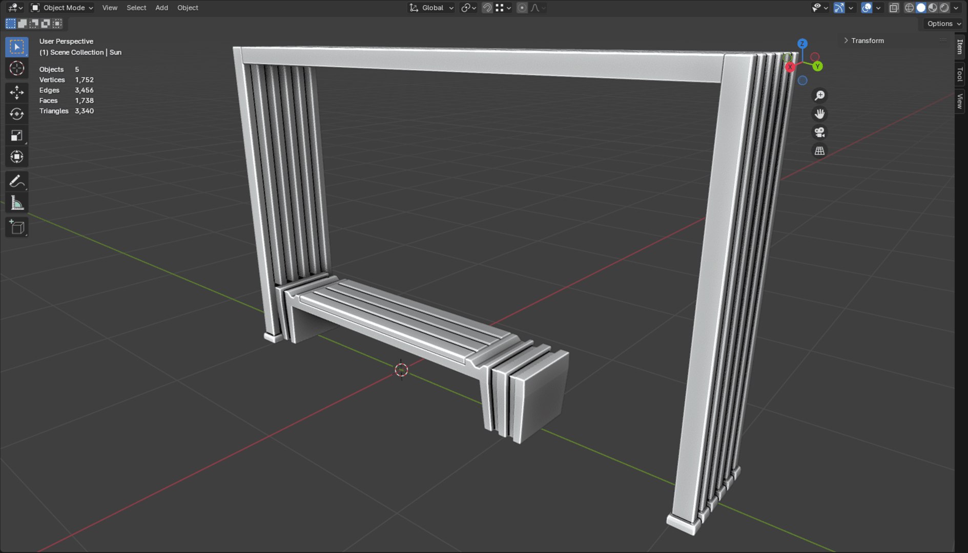 3D model Low Poly Modern Wooden Bench Model - TurboSquid 2182803
