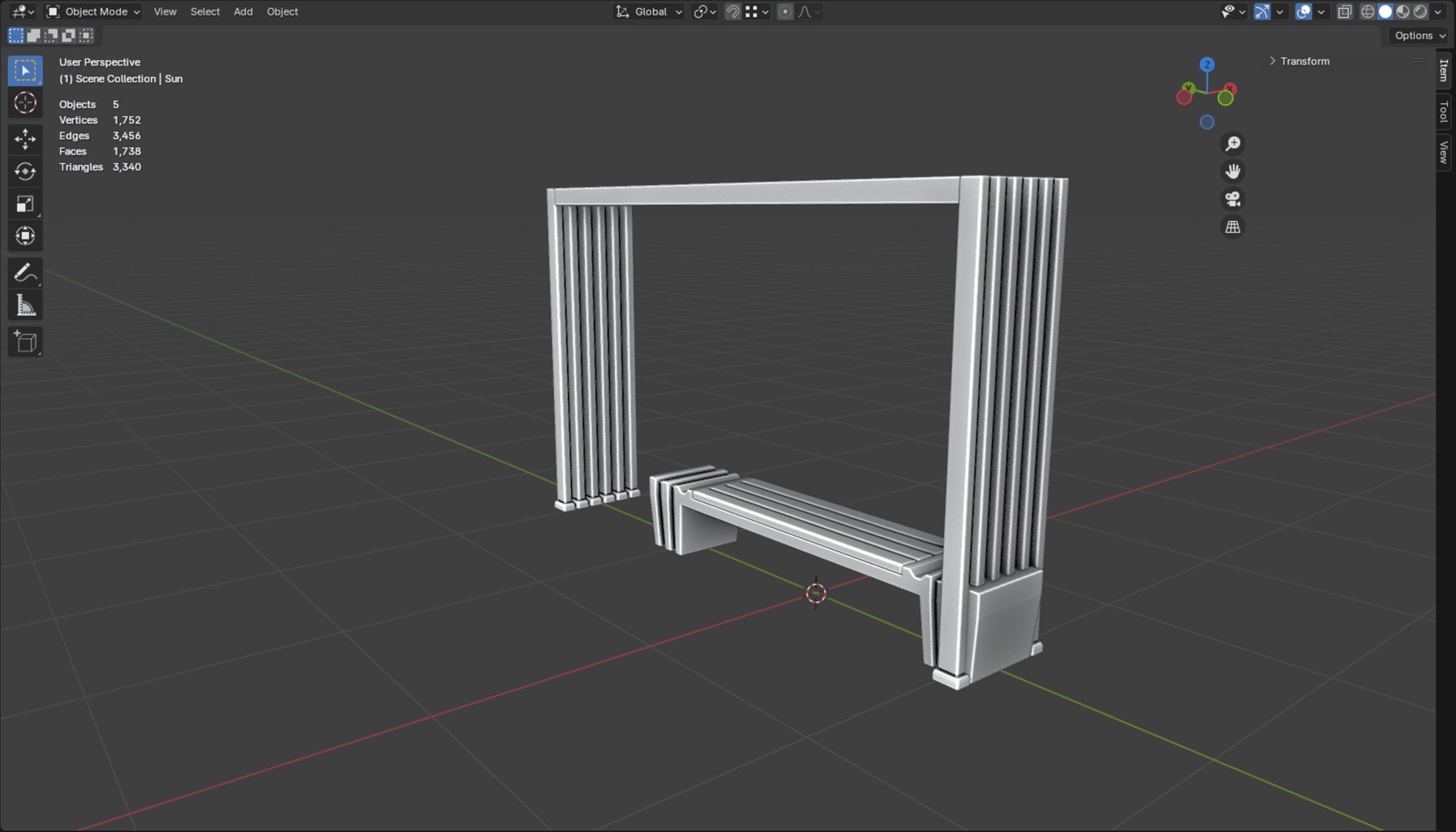 3D model Low Poly Modern Wooden Bench Model - TurboSquid 2182803