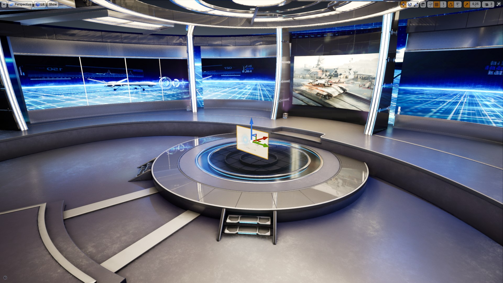 가상 방송 스튜디오 3D 모델 - TurboSquid 2149551