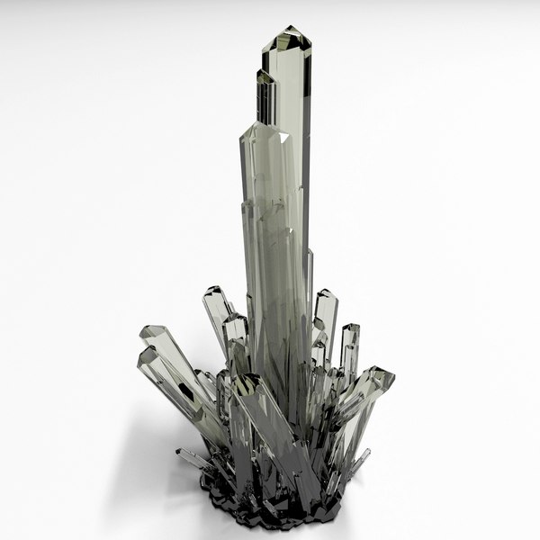 3d model crystal mineral