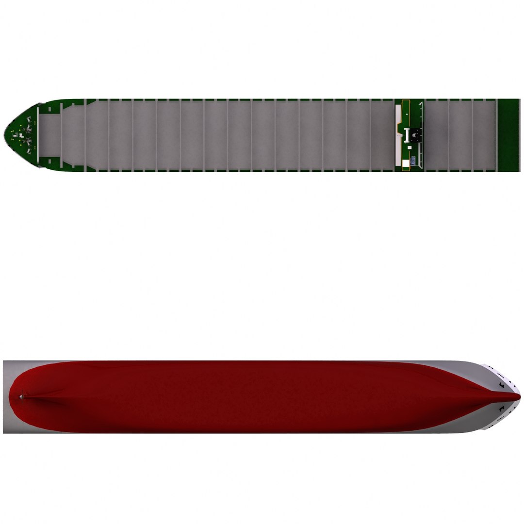 3d Container Vessel Cargo Model