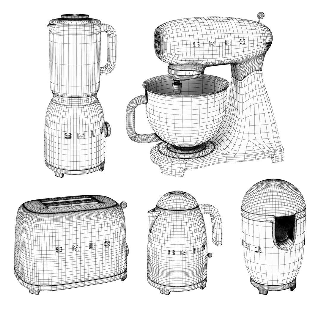 Appliances Smeg Retro 50 3D Model - TurboSquid 1584078
