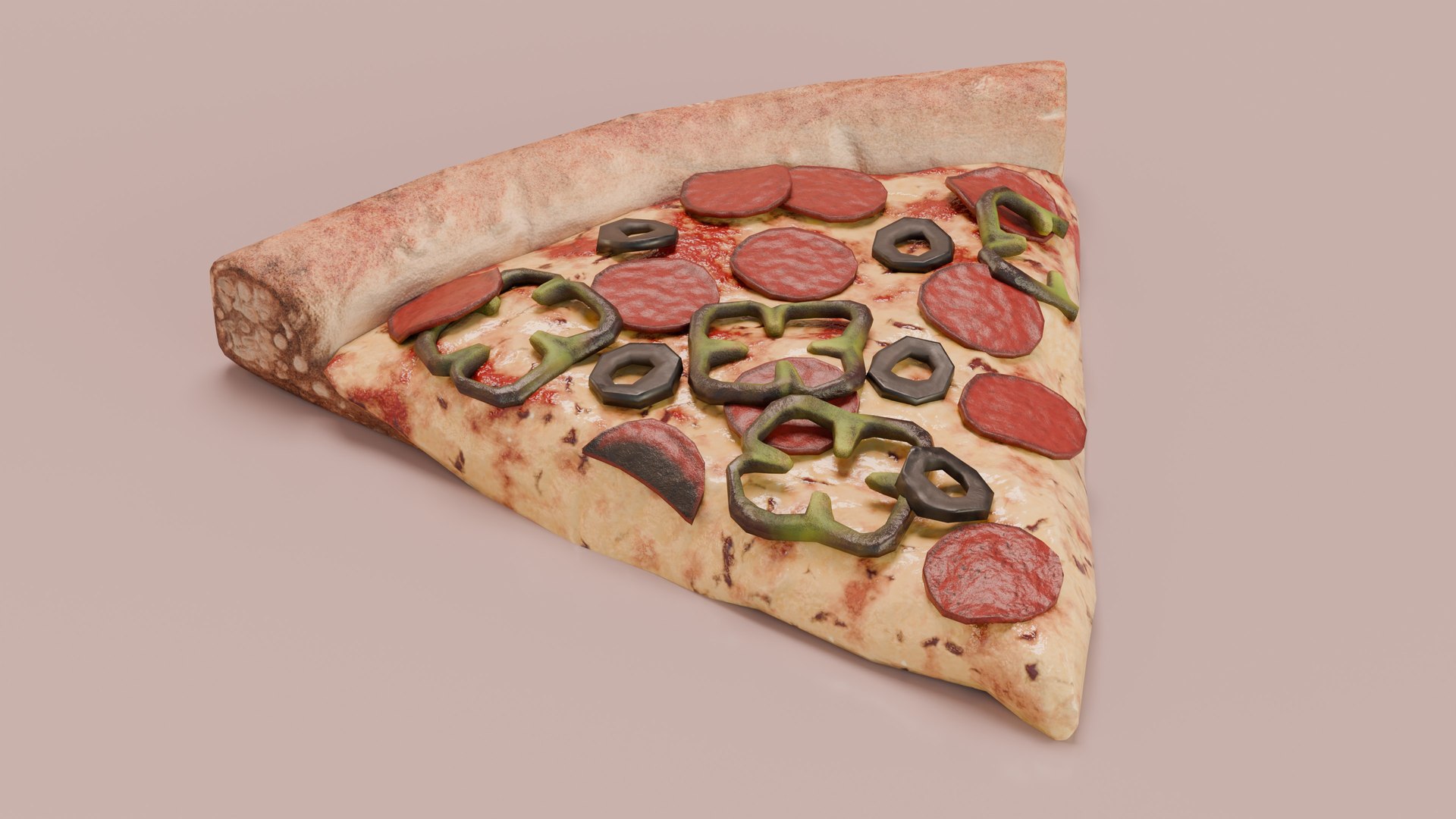 Pizza Slice - Game Ready PBR 3D Model LOD Collider Included Model ...