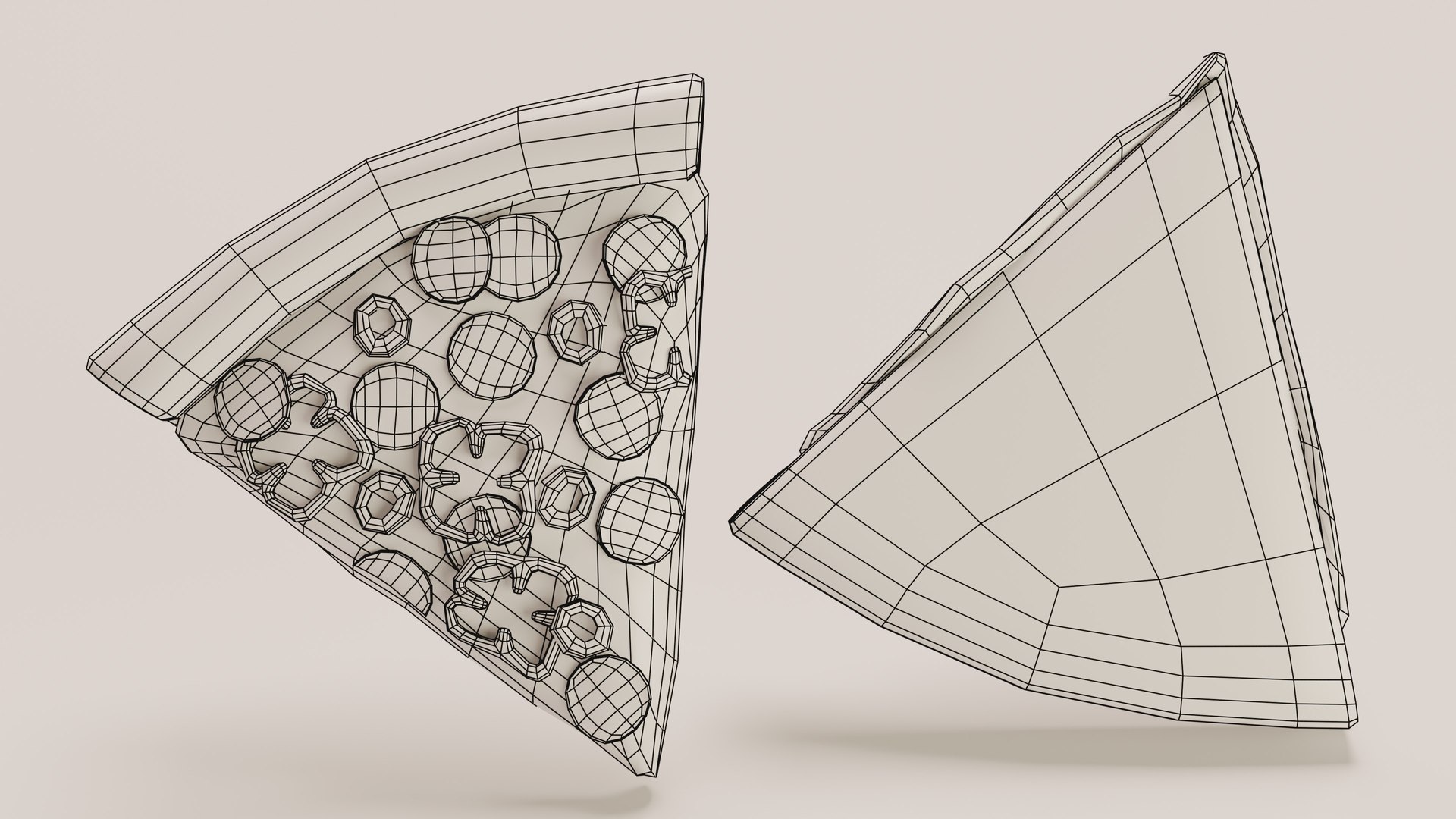 Pizza Slice - Game Ready PBR 3D Model LOD Collider Included Model ...