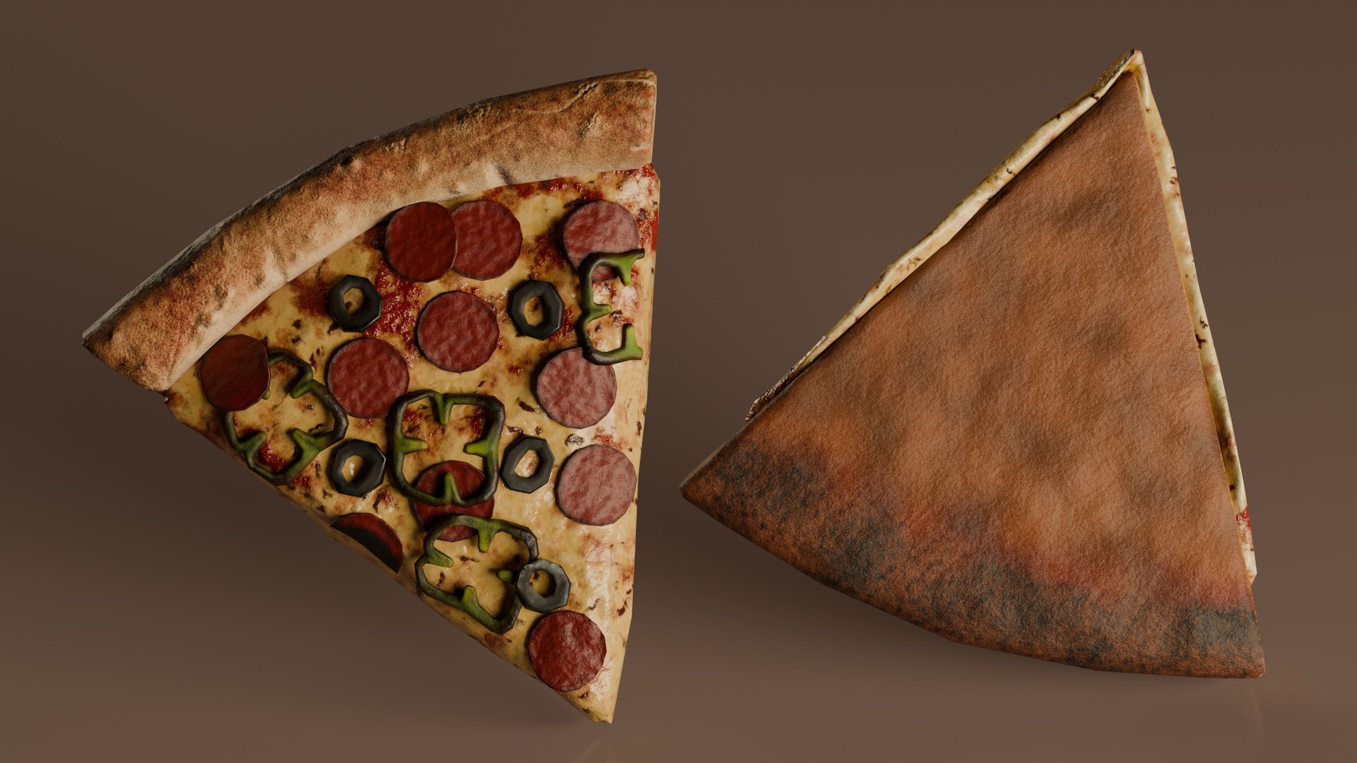 Pizza Slice - Game Ready PBR 3D Model LOD Collider Included Model ...
