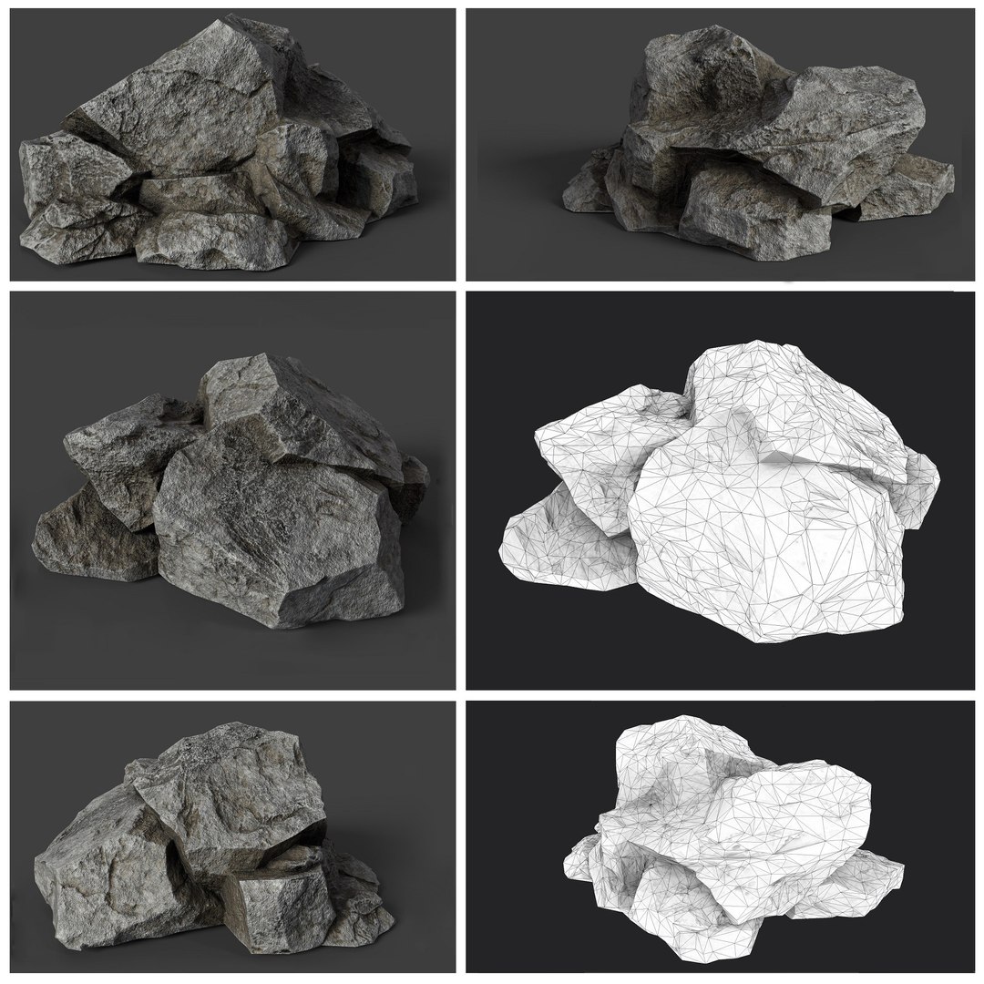 Rocks Height Games 3D - TurboSquid 1652809