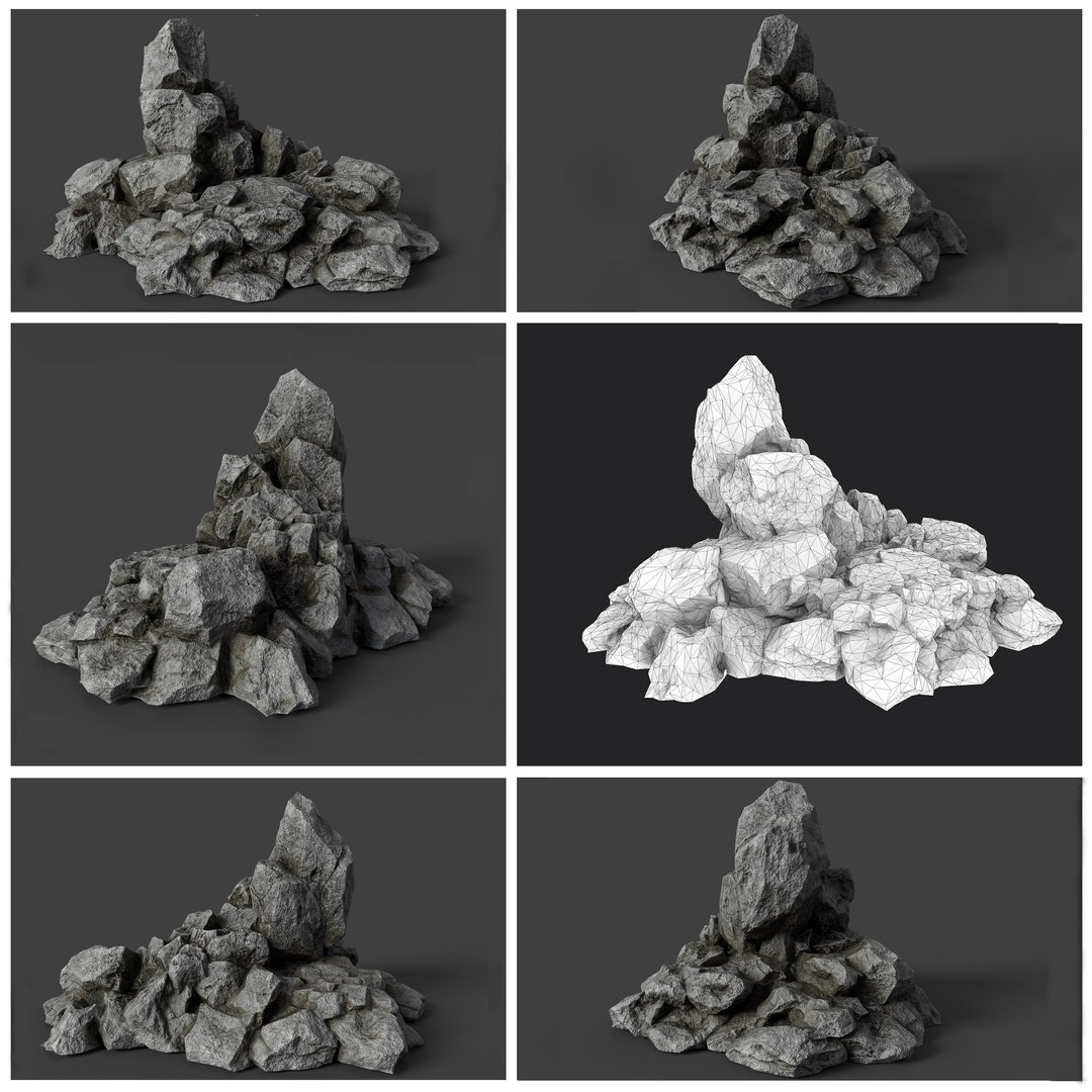 Rocks Height Games 3D - TurboSquid 1652809