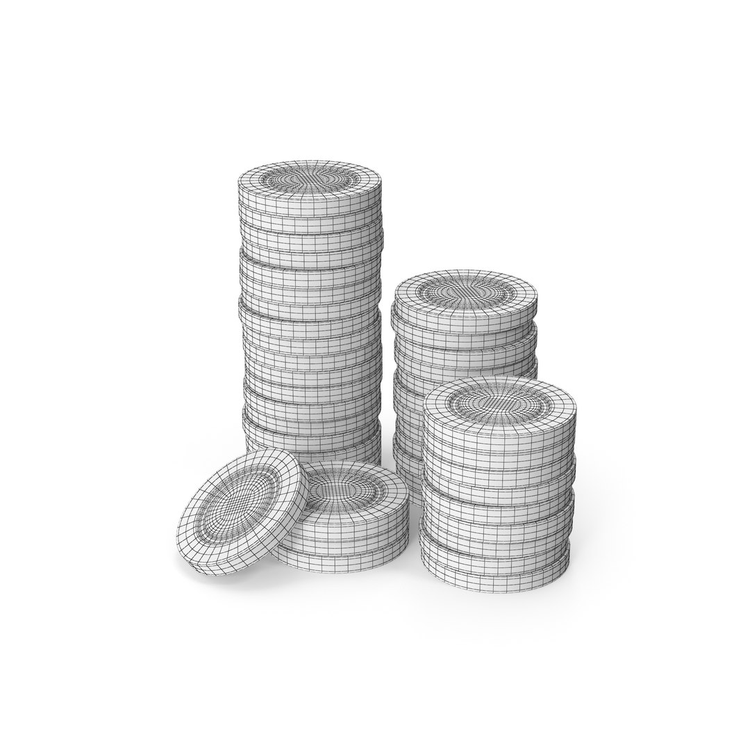 3D Stack Of Poker Chips - TurboSquid 2068622