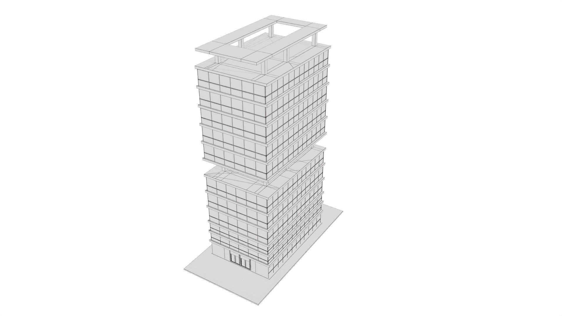 3D Modern City Building Interior And Exterior Model - TurboSquid 2320217