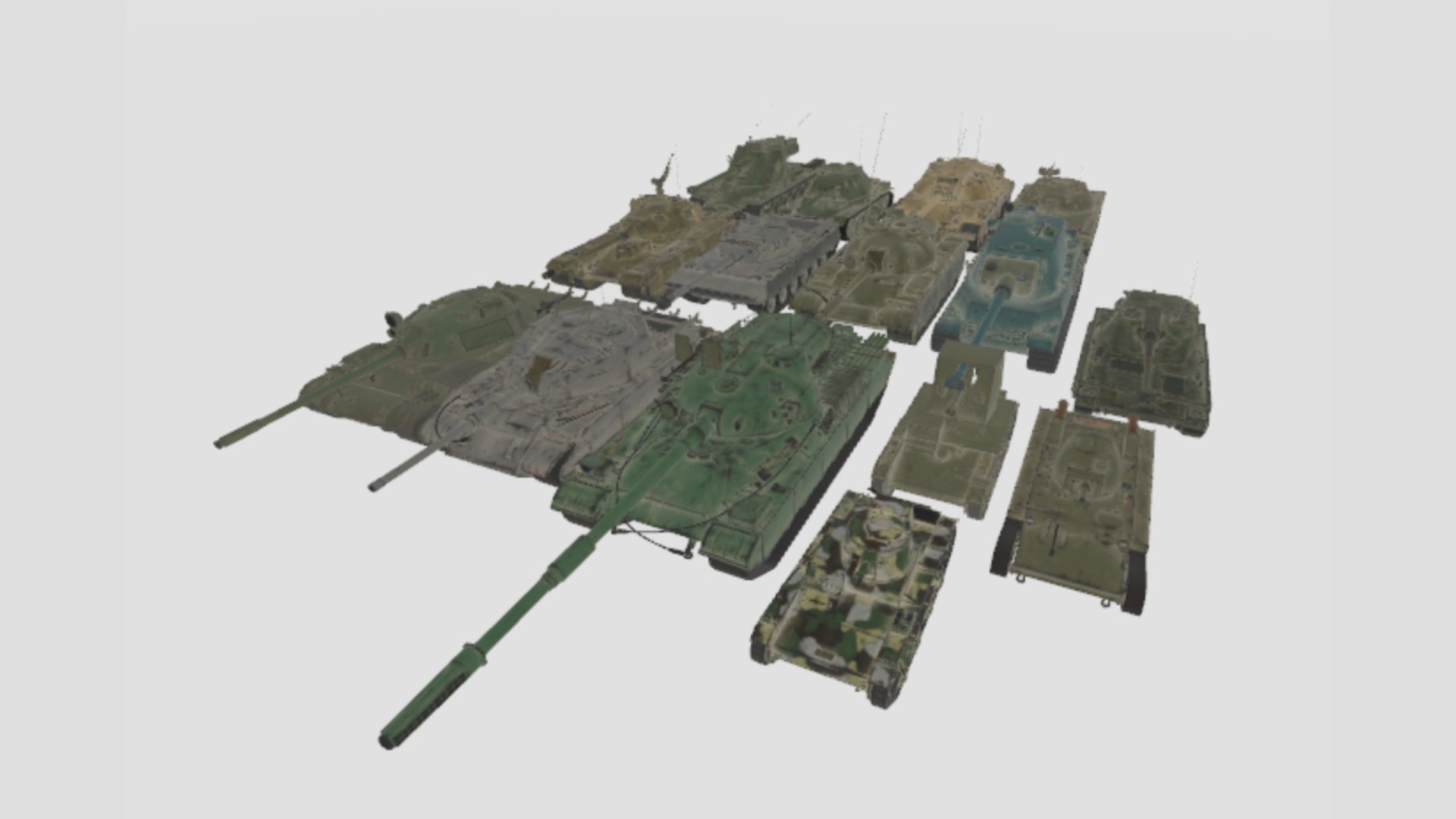 3D 15 Tanks Pack Collection Model - TurboSquid 2278413