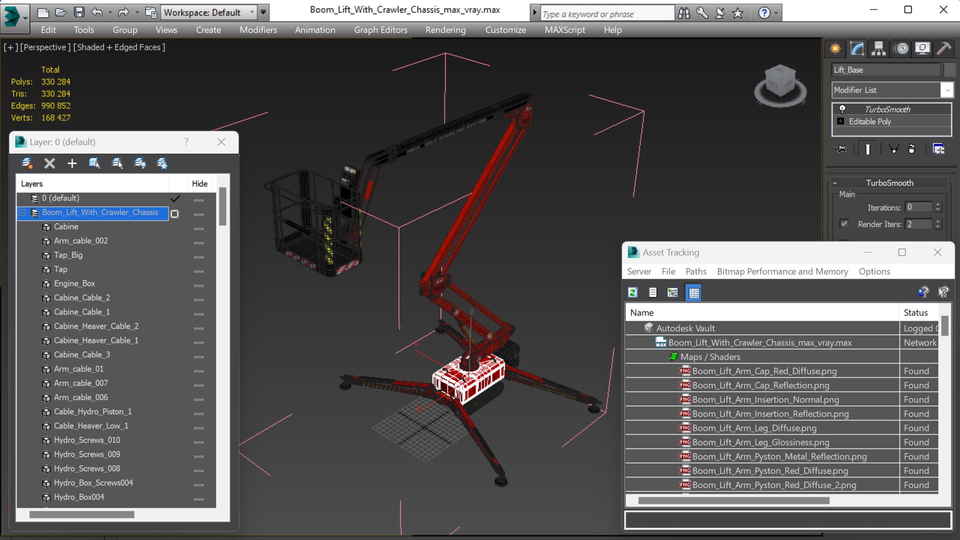 3D Model Boom Lift With Crawler Chassis - TurboSquid 2271116