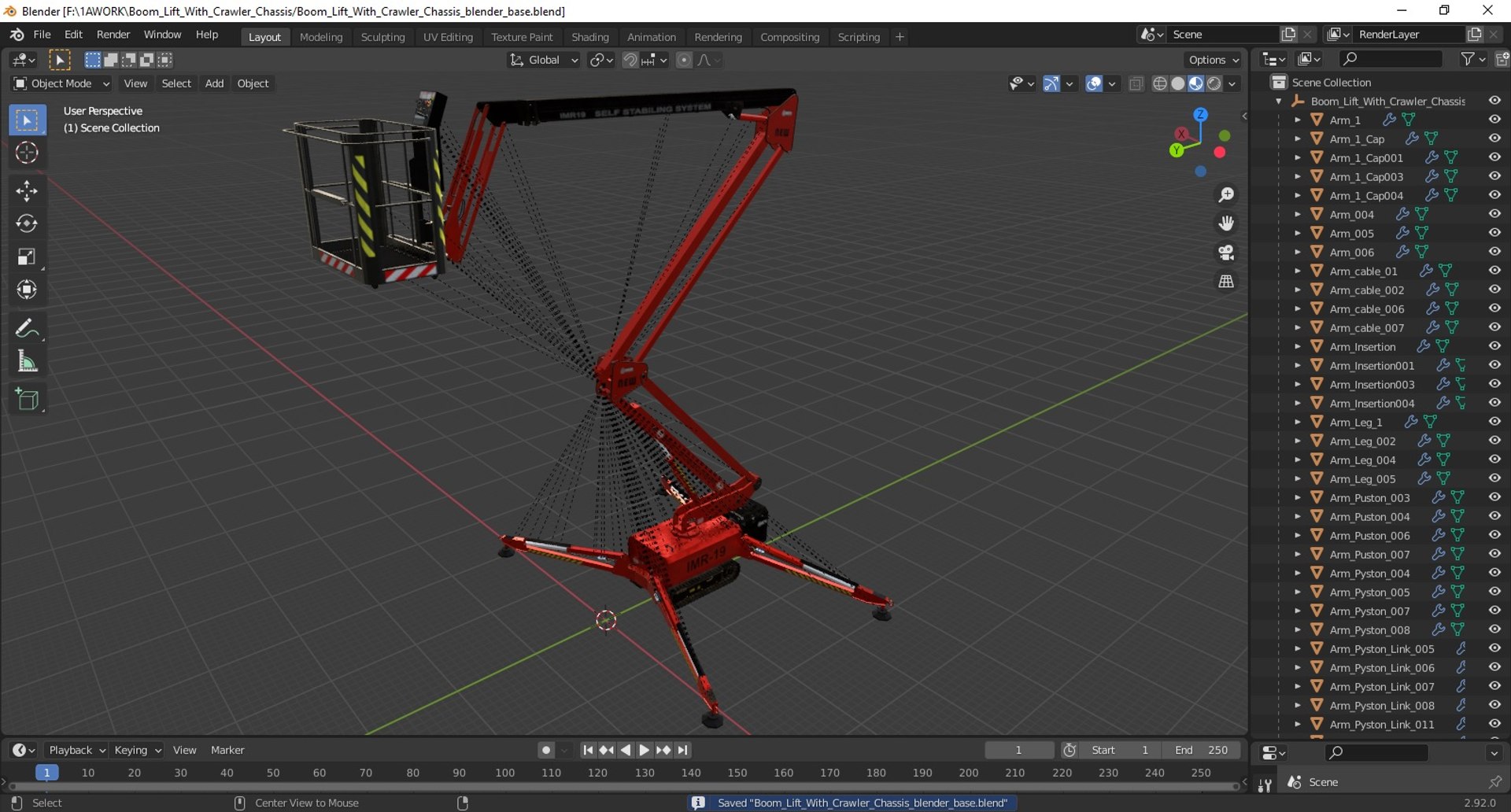 3D Model Boom Lift With Crawler Chassis - TurboSquid 2271116