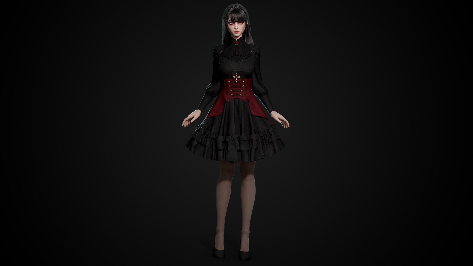 3D Vampire - Game Ready Low-poly 3D Model - TurboSquid 2121088
