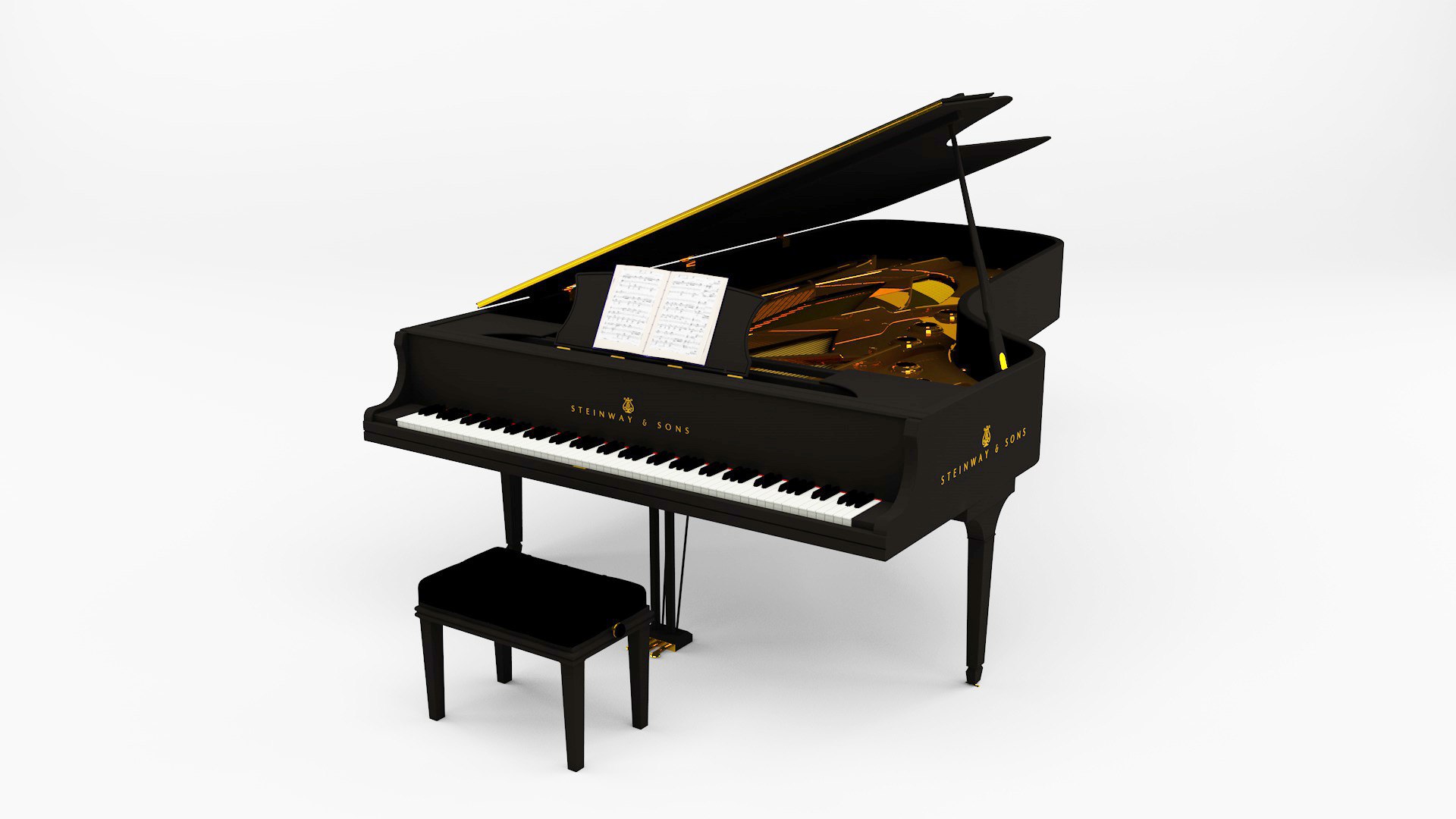 3D Steinway Sons Grand Piano - TurboSquid 1955707