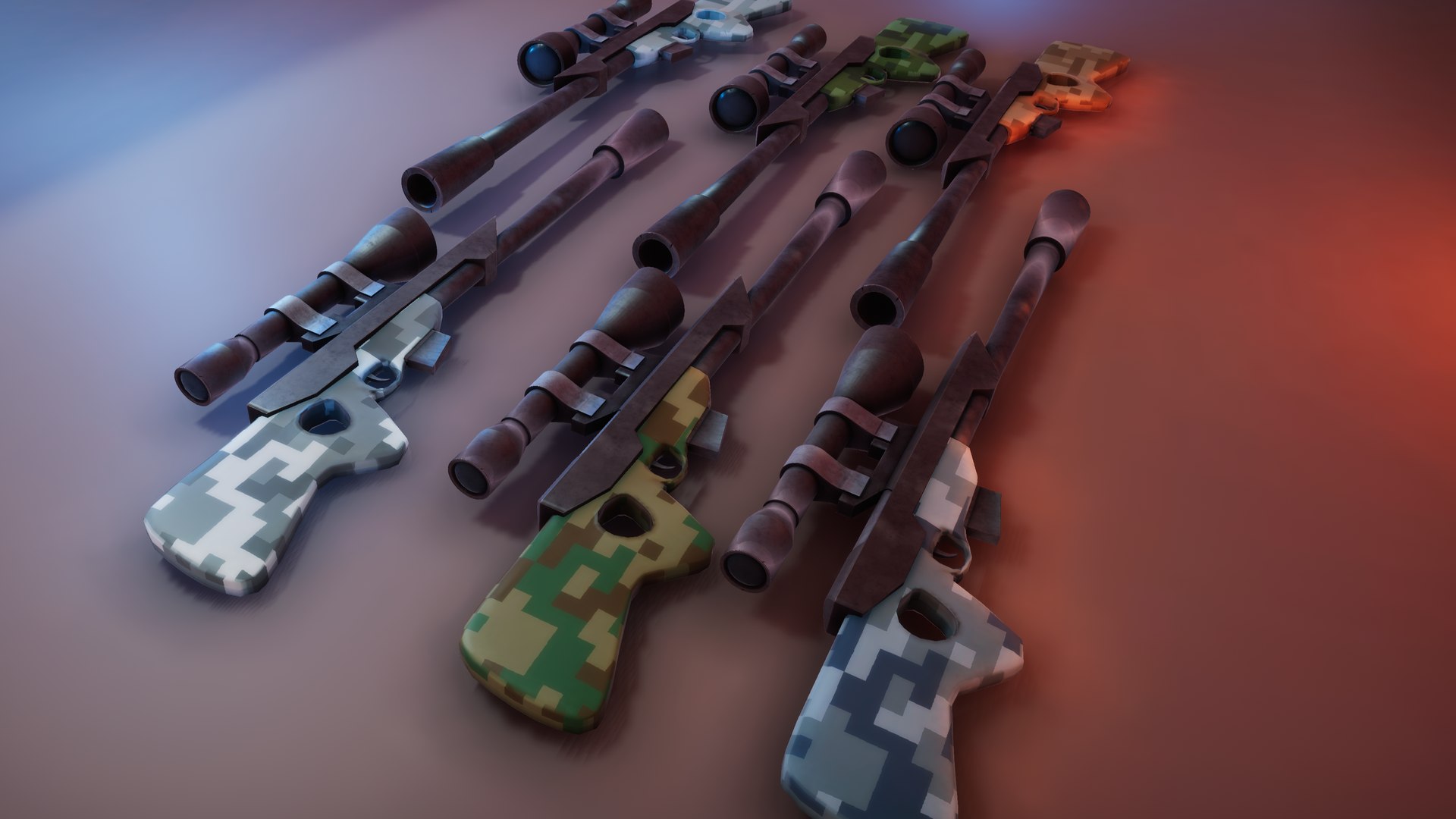 3D Stylized Sniper Rifle Model - TurboSquid 1296368