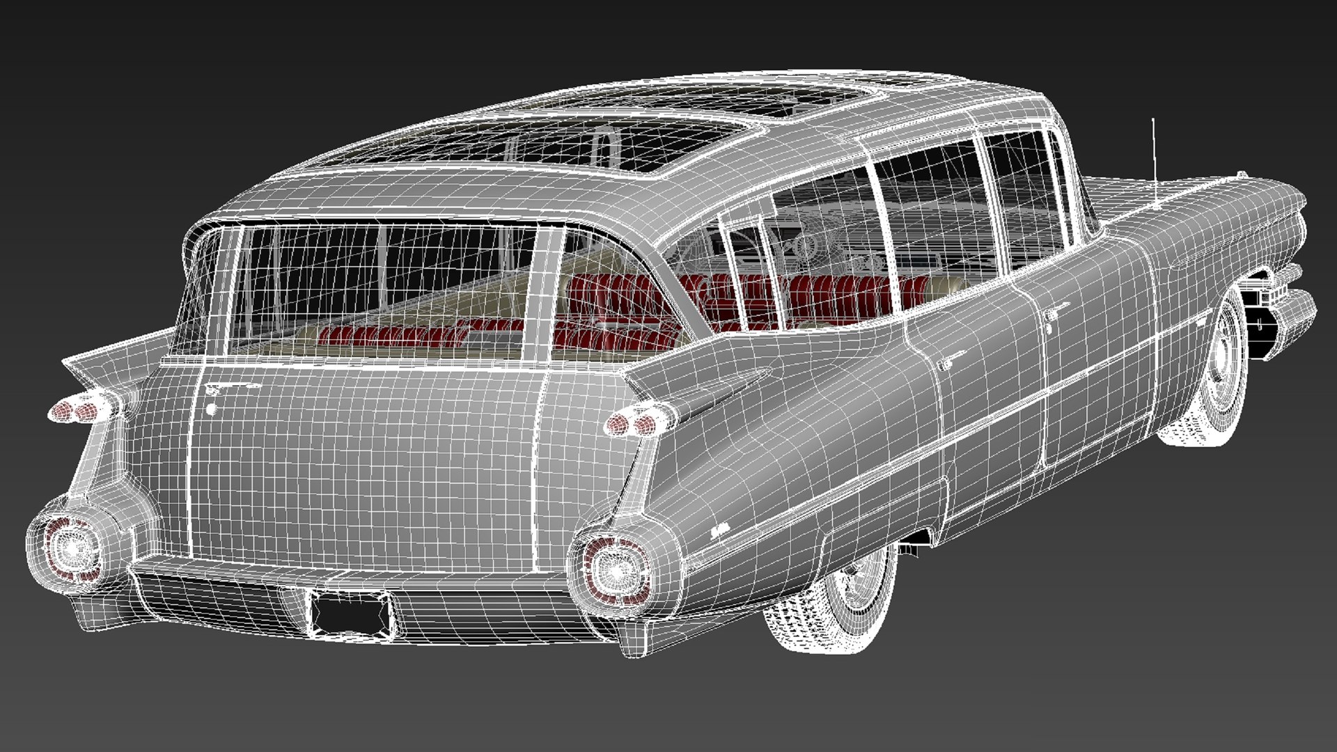 v8 antique wagon station 3ds