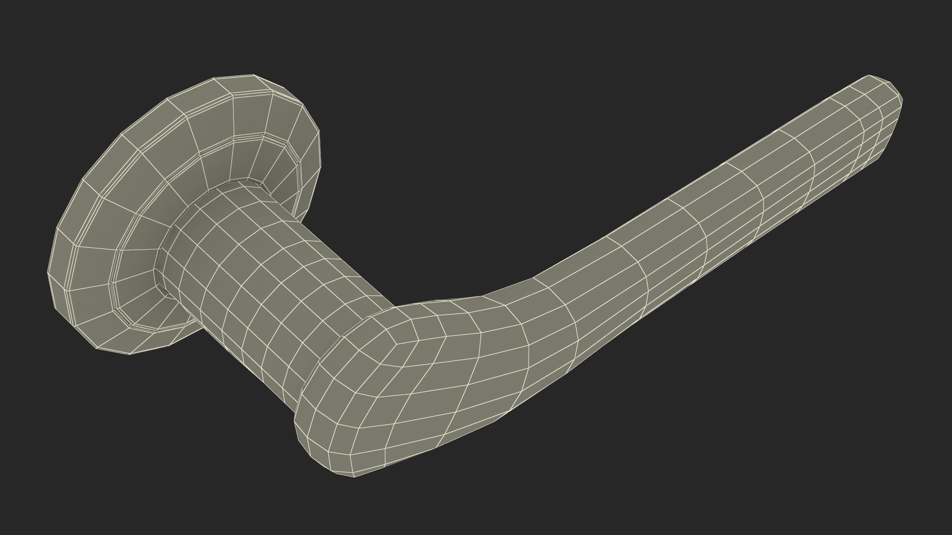 3D Curved Door Handles Steel - TurboSquid 2003915