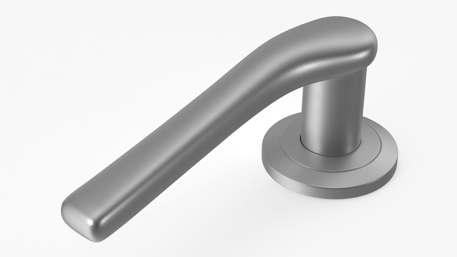 3D Curved Door Handles Steel - TurboSquid 2003915