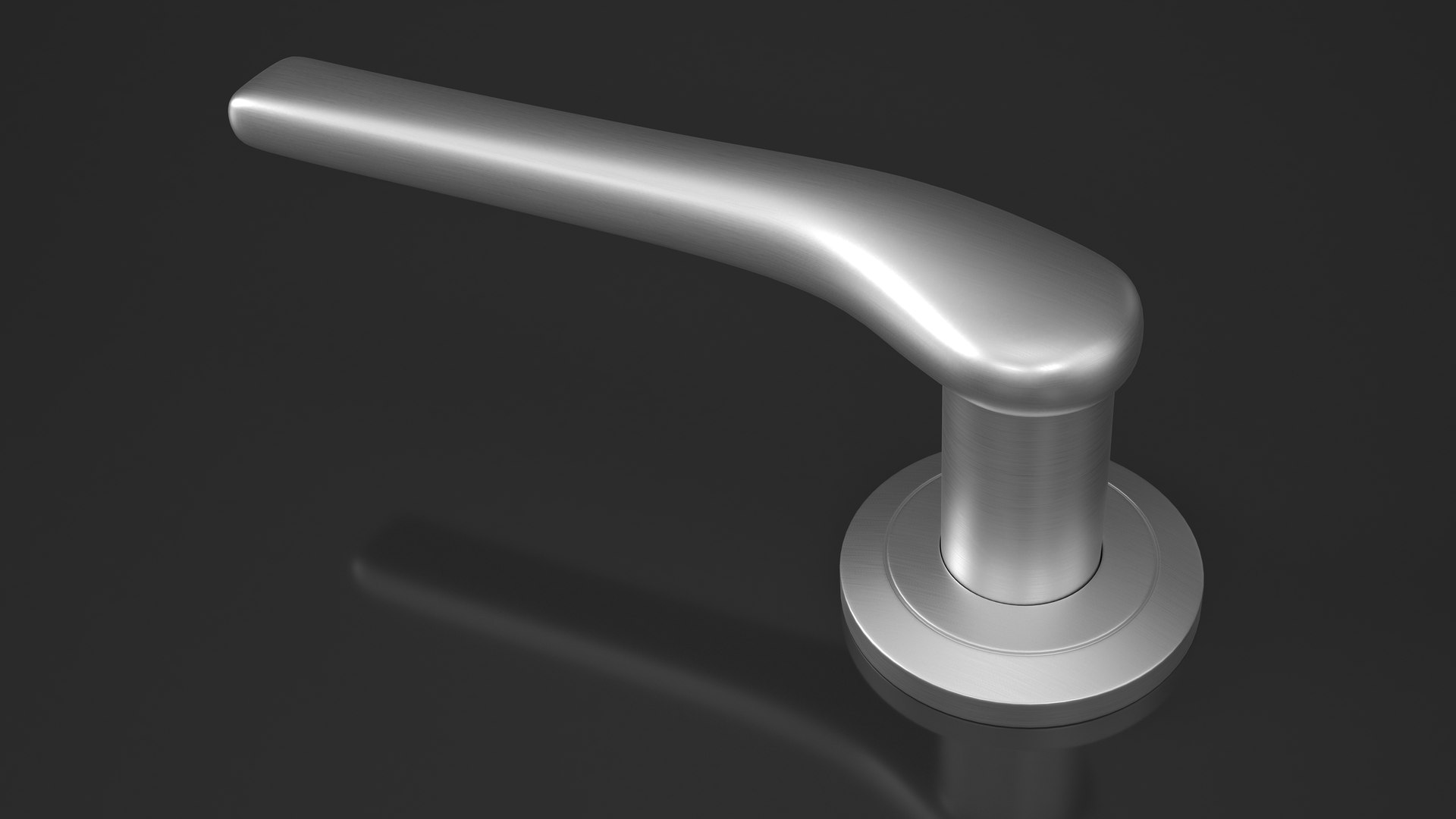 3D Curved Door Handles Steel - TurboSquid 2003915