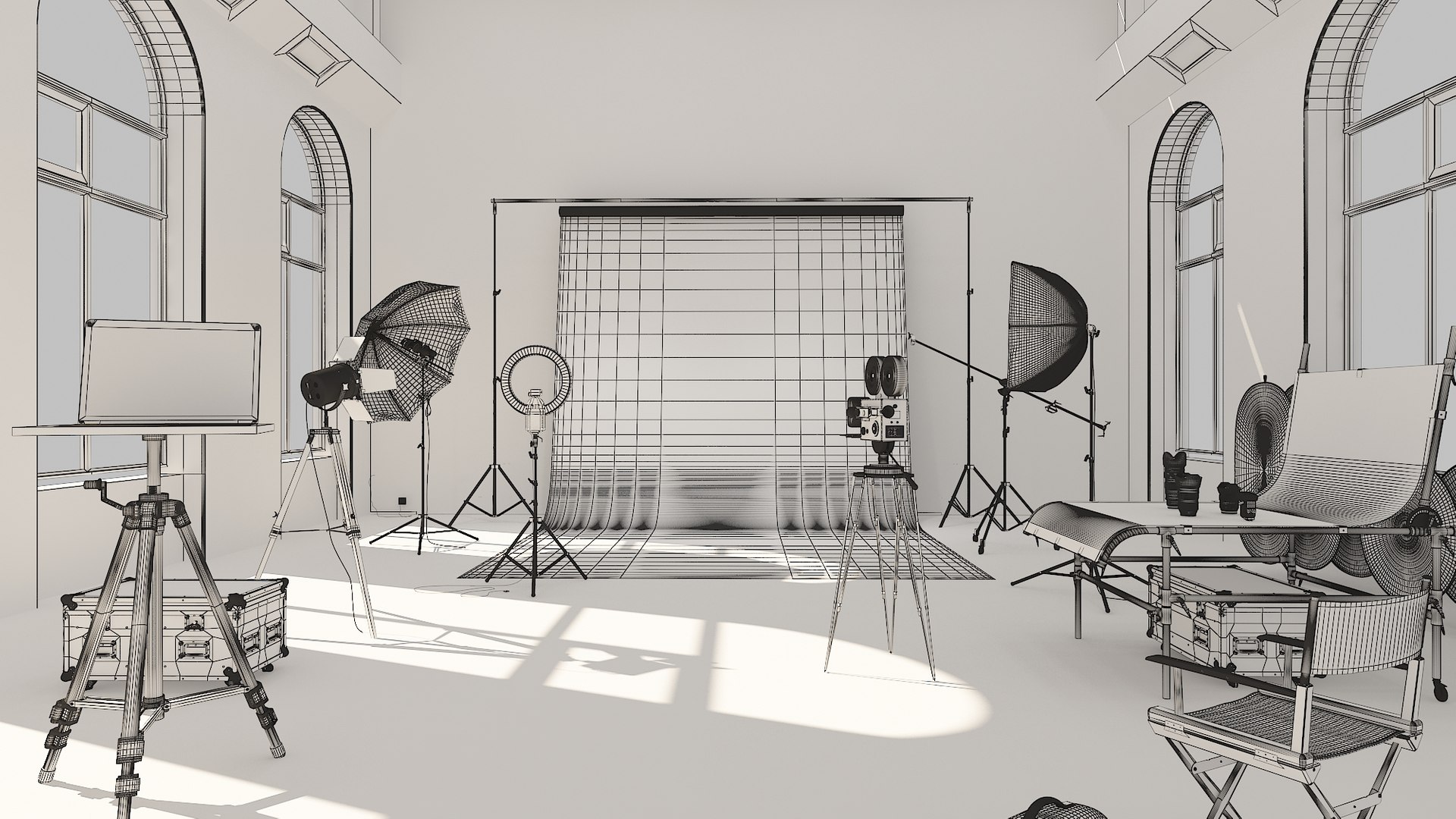 3D Photography Studio Interior - TurboSquid 2283872