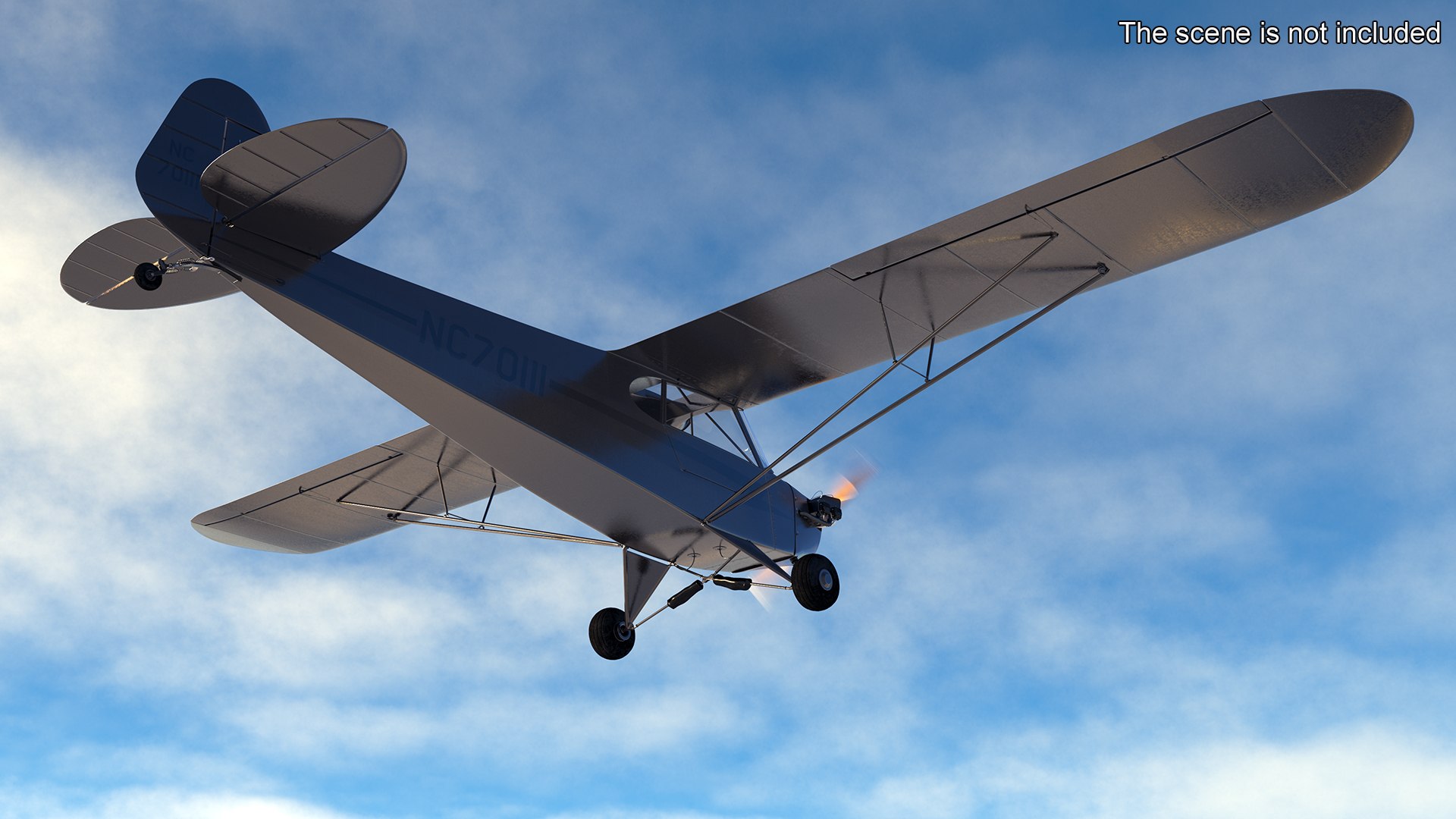3D Piper Cub Aircraft - TurboSquid 2217903