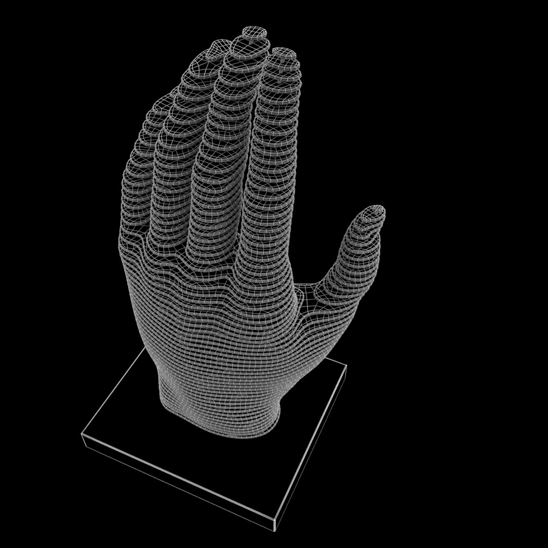 3D Figurine Form Hand Metal Plates - TurboSquid 1207375