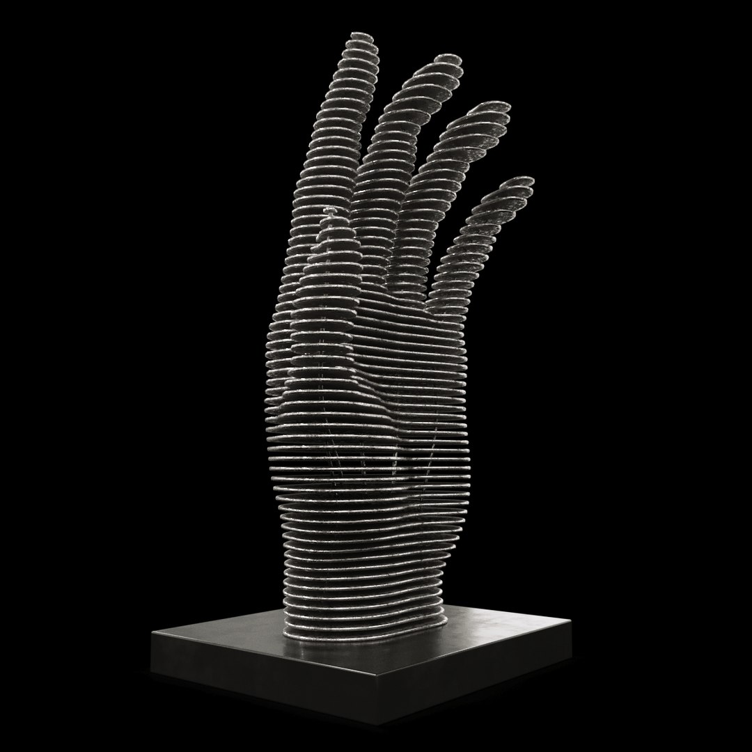 3D Figurine Form Hand Metal Plates - TurboSquid 1207375