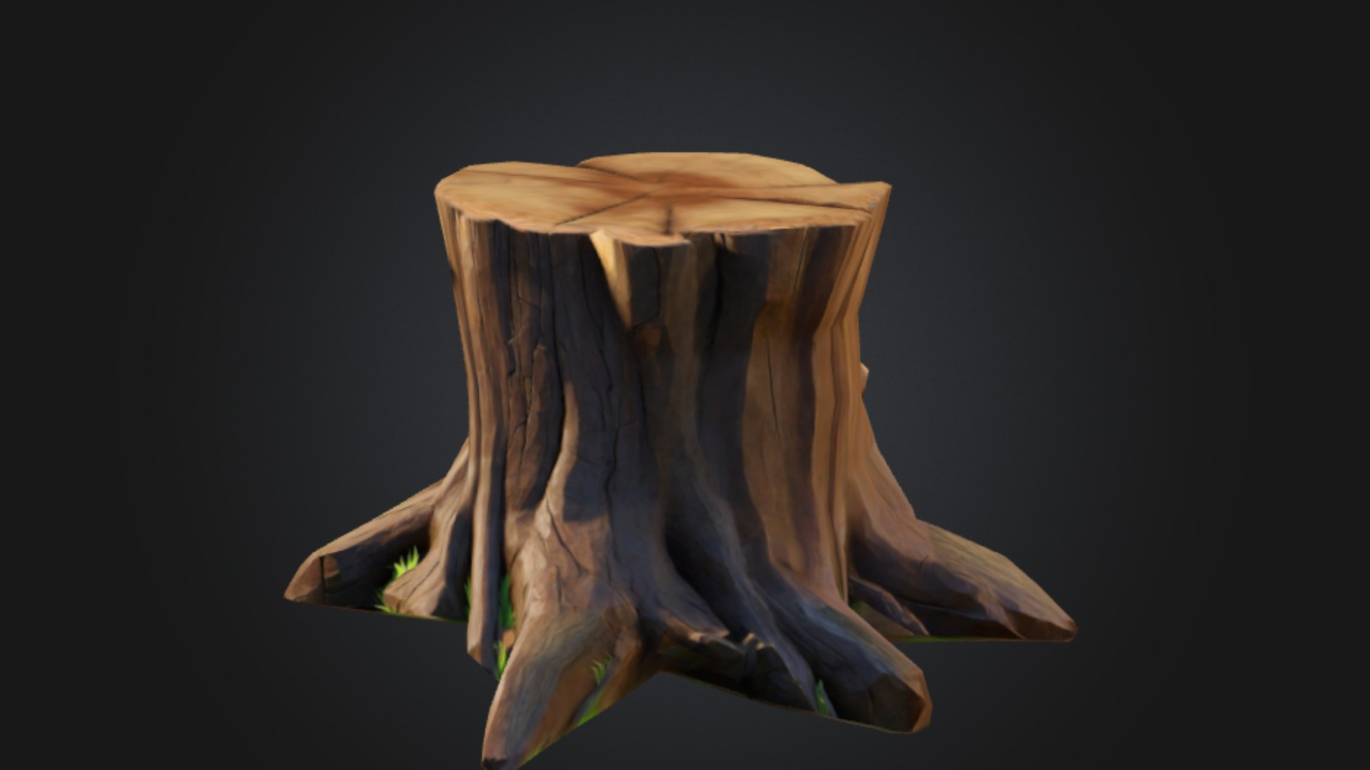 3D Stylized Game Ready Tree Stump 3K Triangles Low Poly FBX OBJ BLEND Model - TurboSquid 2395354