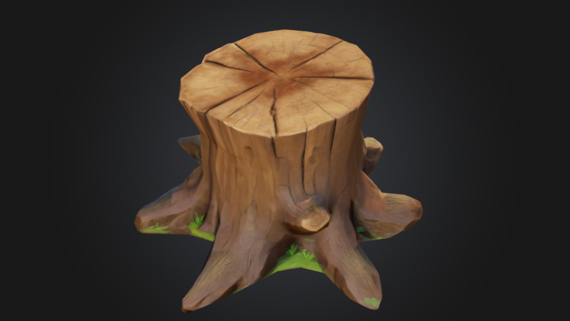 3D Stylized Game Ready Tree Stump 3K Triangles Low Poly FBX OBJ BLEND Model - TurboSquid 2395354