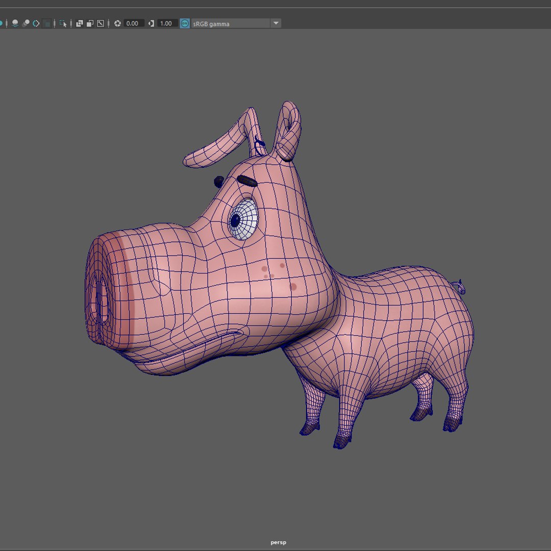Pig Cartoon 3D Model - TurboSquid 1630398