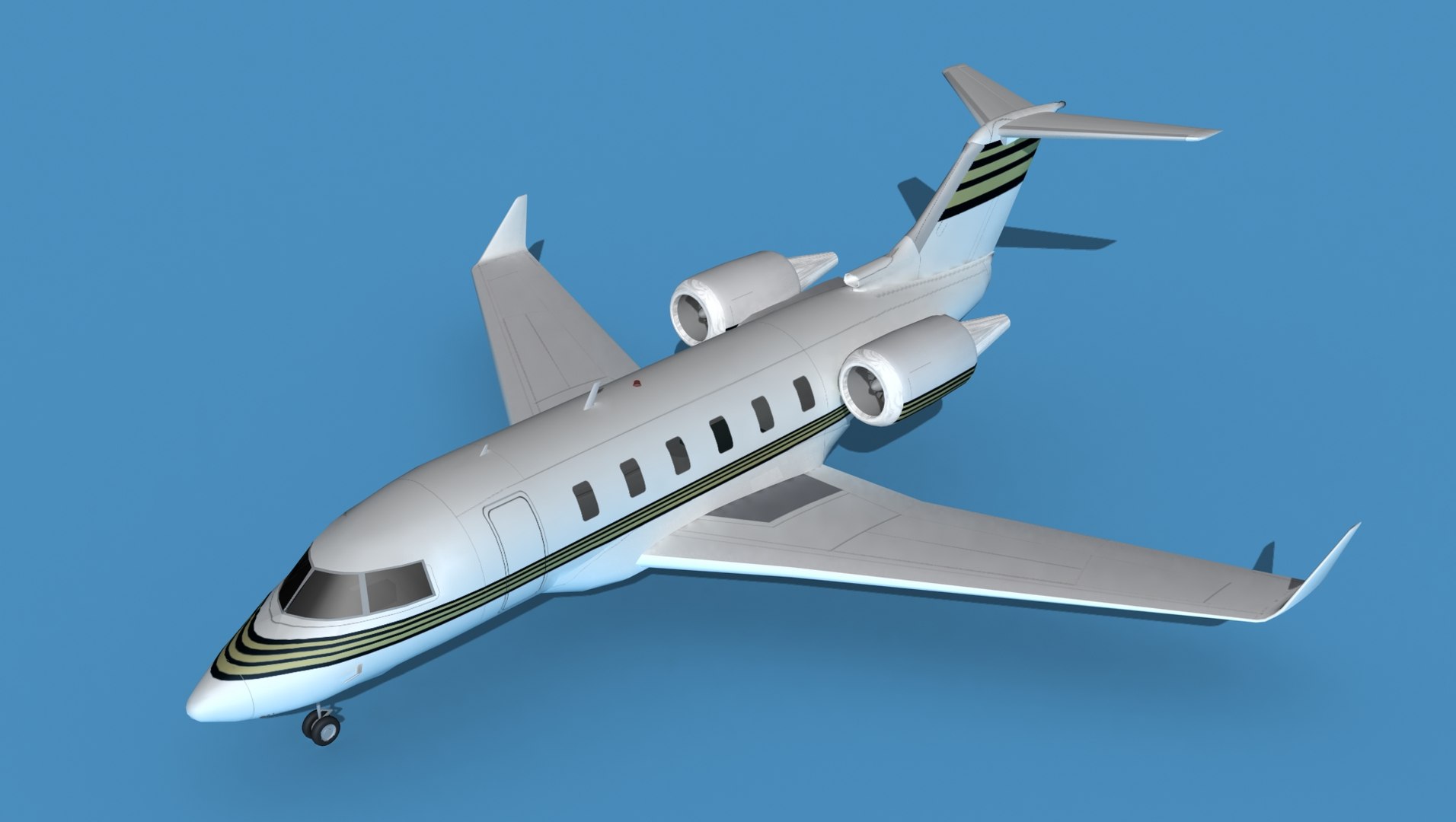 Bombardier CL604 Challenger V08 3D - TurboSquid 1913573