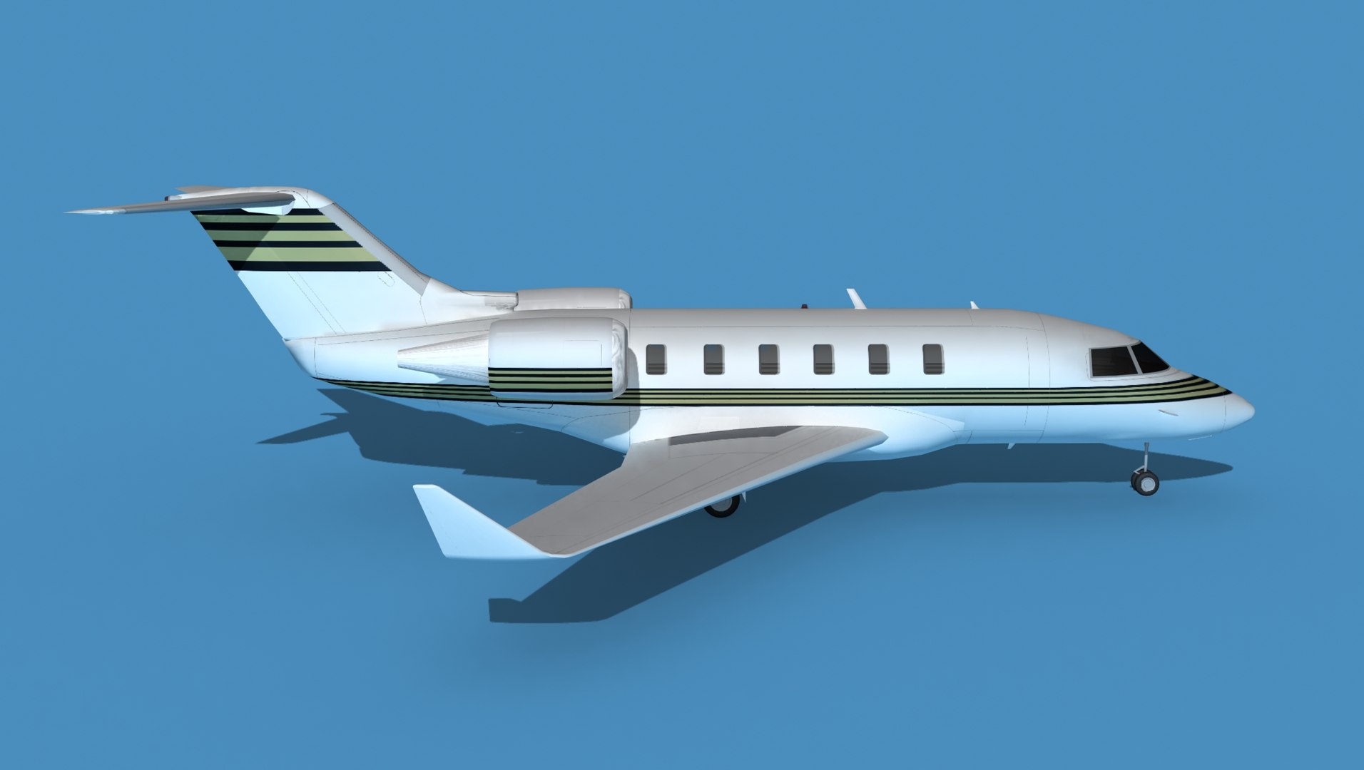 Bombardier CL604 Challenger V08 3D - TurboSquid 1913573