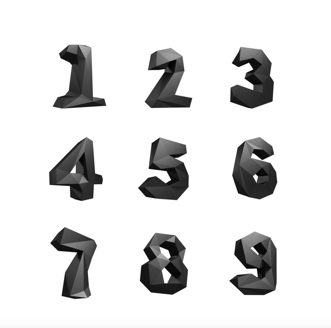 Free 3D Model Numbers - TurboSquid 1340147
