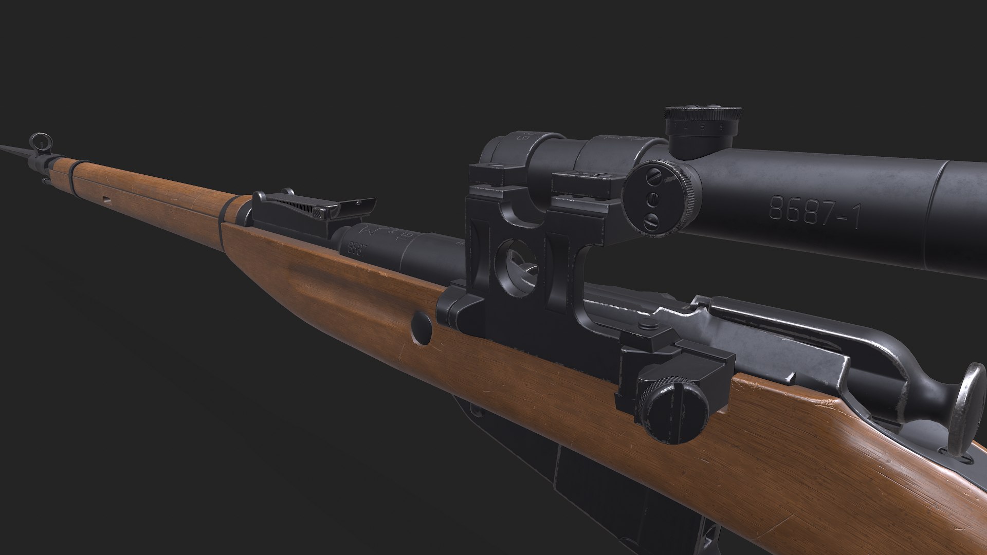 Free 3D Mosin Nagant M91 Low-poly PBR Model - TurboSquid 2236702
