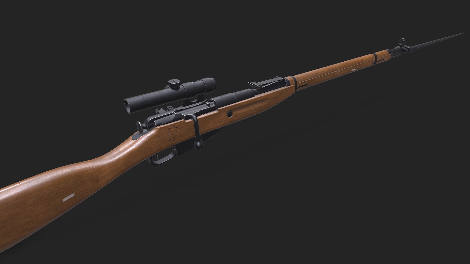 Free 3D Mosin Nagant M91 Low-poly PBR Model - TurboSquid 2236702