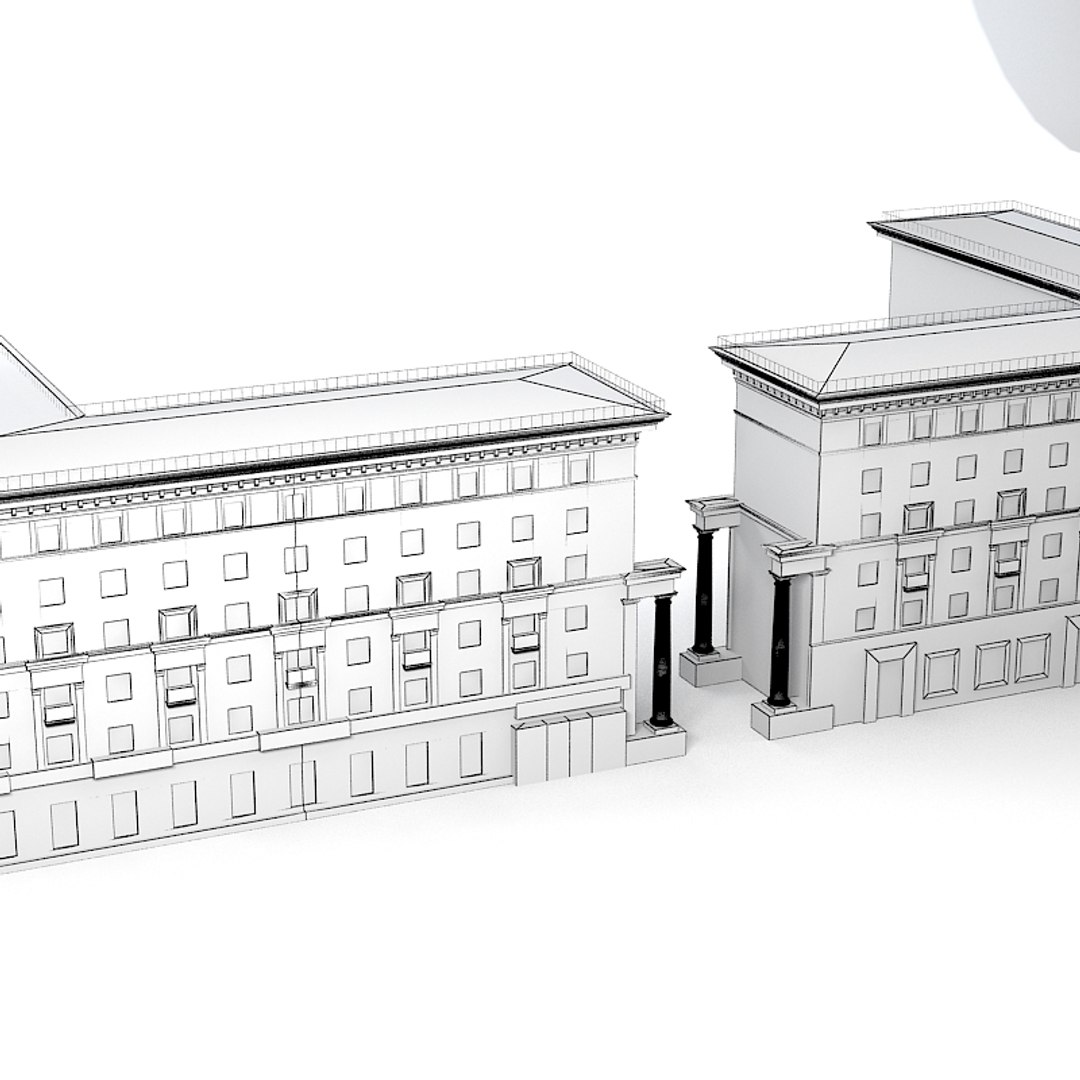 3d Ussr Civil Building Model