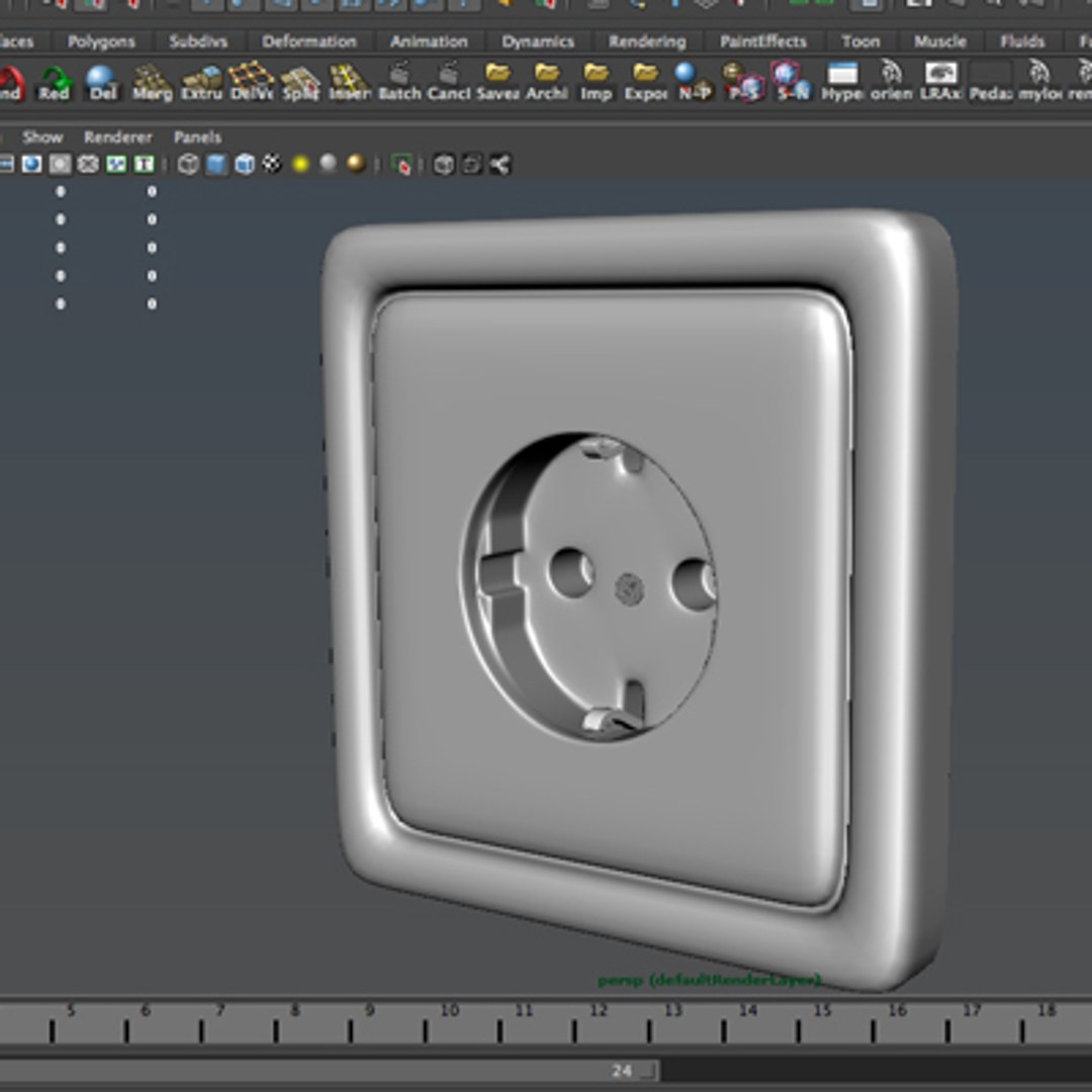 3d Model Plug Socket