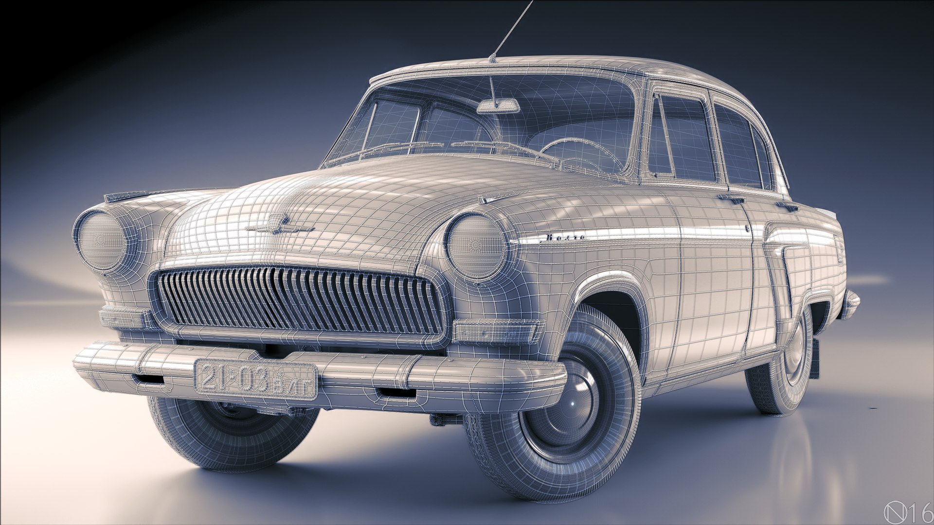 Gaz Volga 21 3rd 3D Model - TurboSquid 1188362