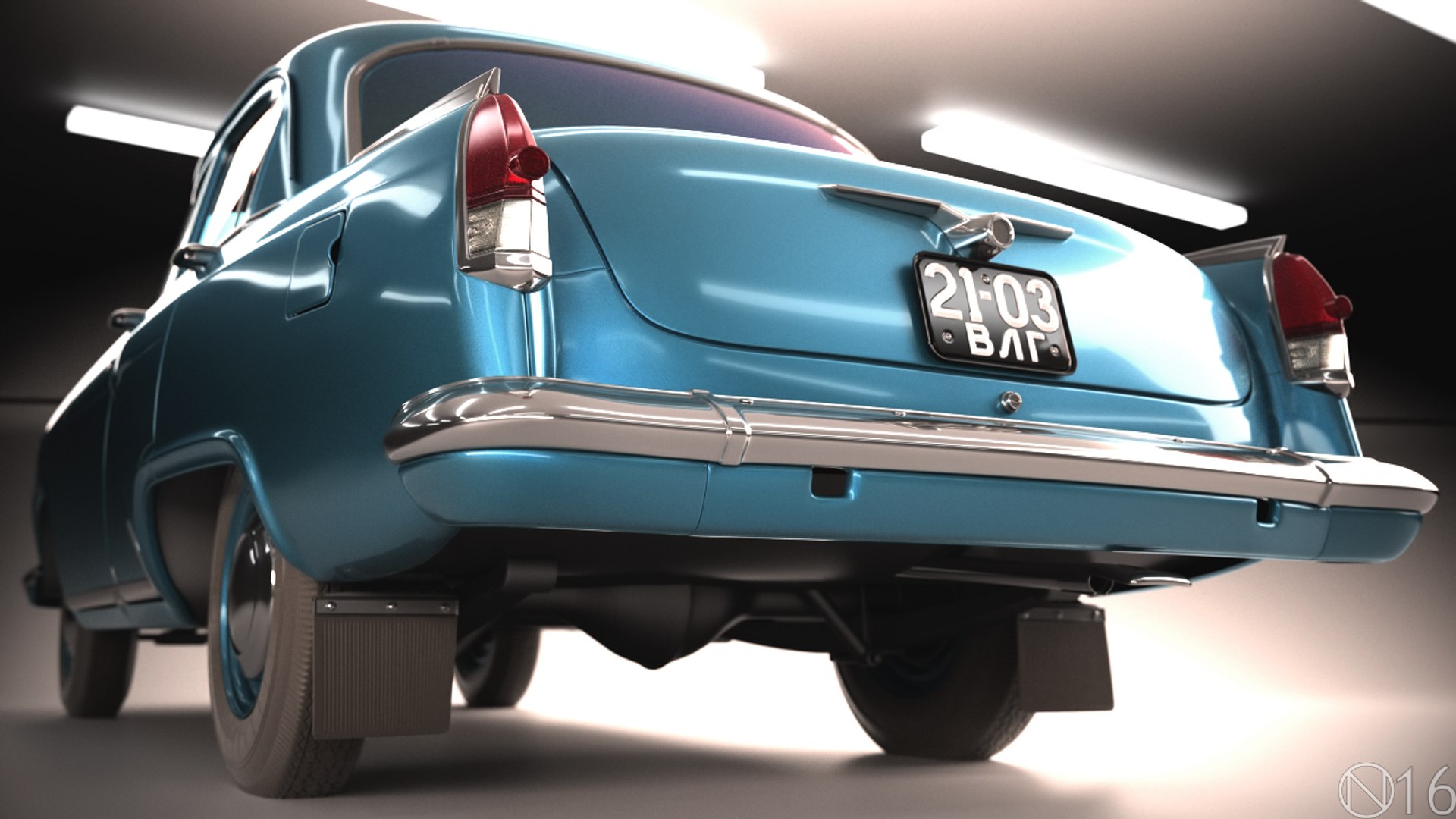 Gaz Volga 21 3rd 3D Model - TurboSquid 1188362