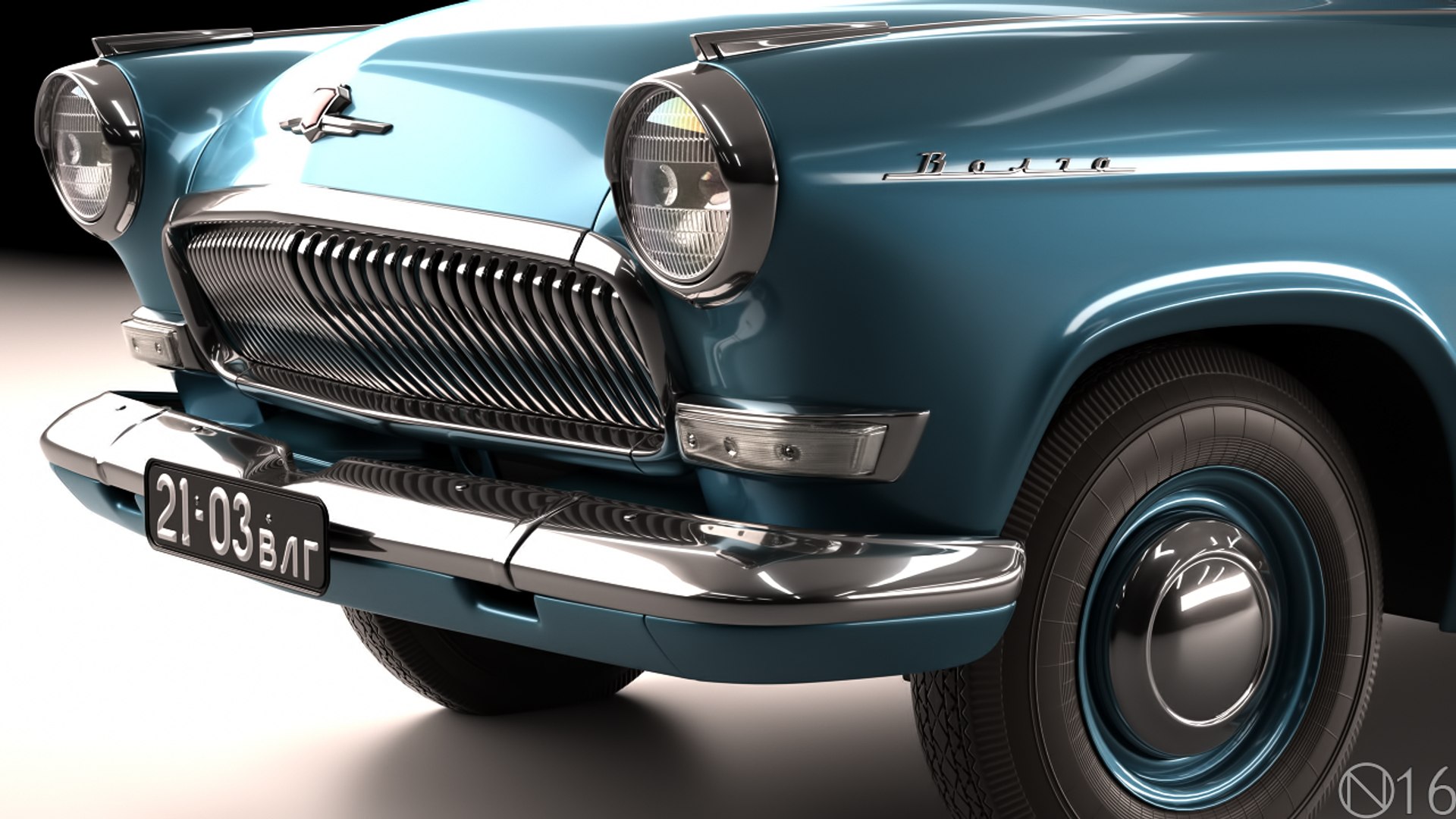 Gaz Volga 21 3rd 3D Model - TurboSquid 1188362
