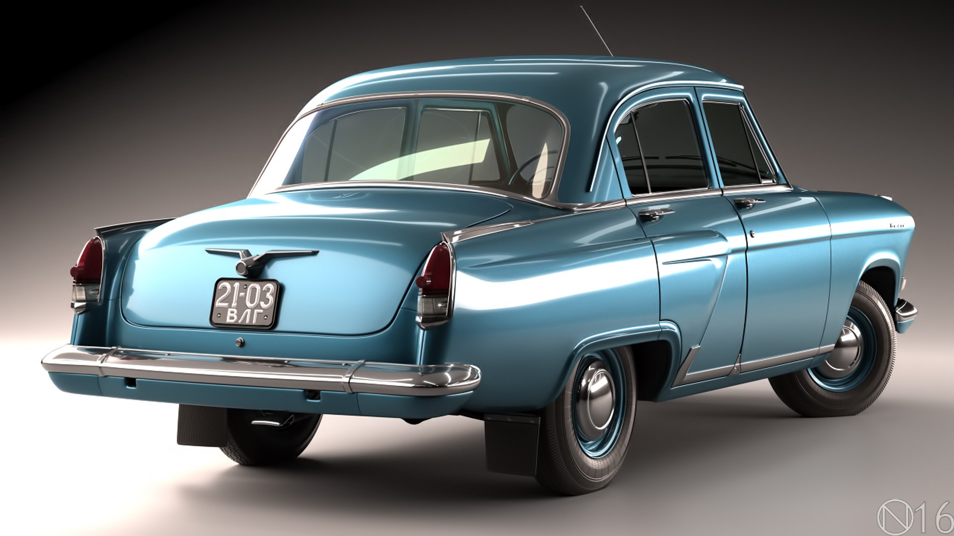 Gaz Volga 21 3rd 3D Model - TurboSquid 1188362