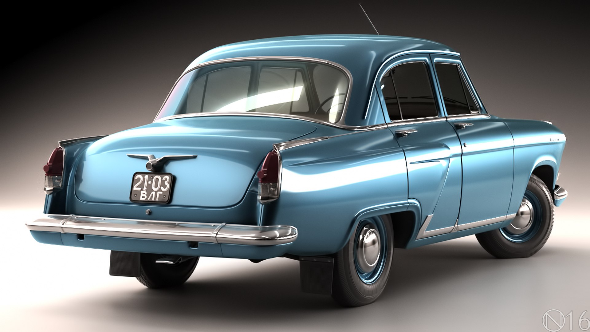 Gaz Volga 21 3rd 3D Model - TurboSquid 1188362