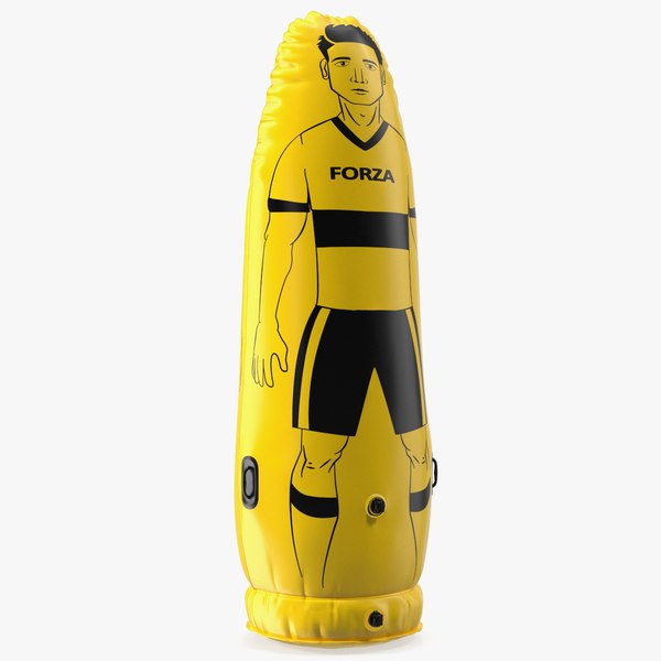 modelo 3d Inflatable Soccer Kick Dummy Junior Yellow - TurboSquid 2022383