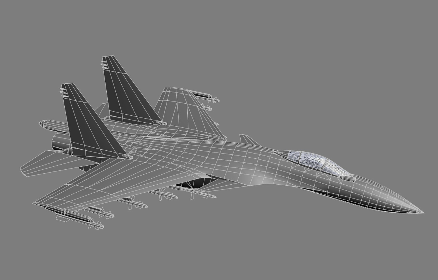 3ds Max Su-37 Su Fighter