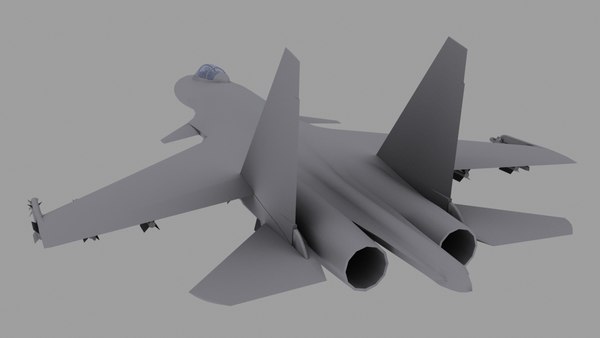 3ds max su-37 su fighter