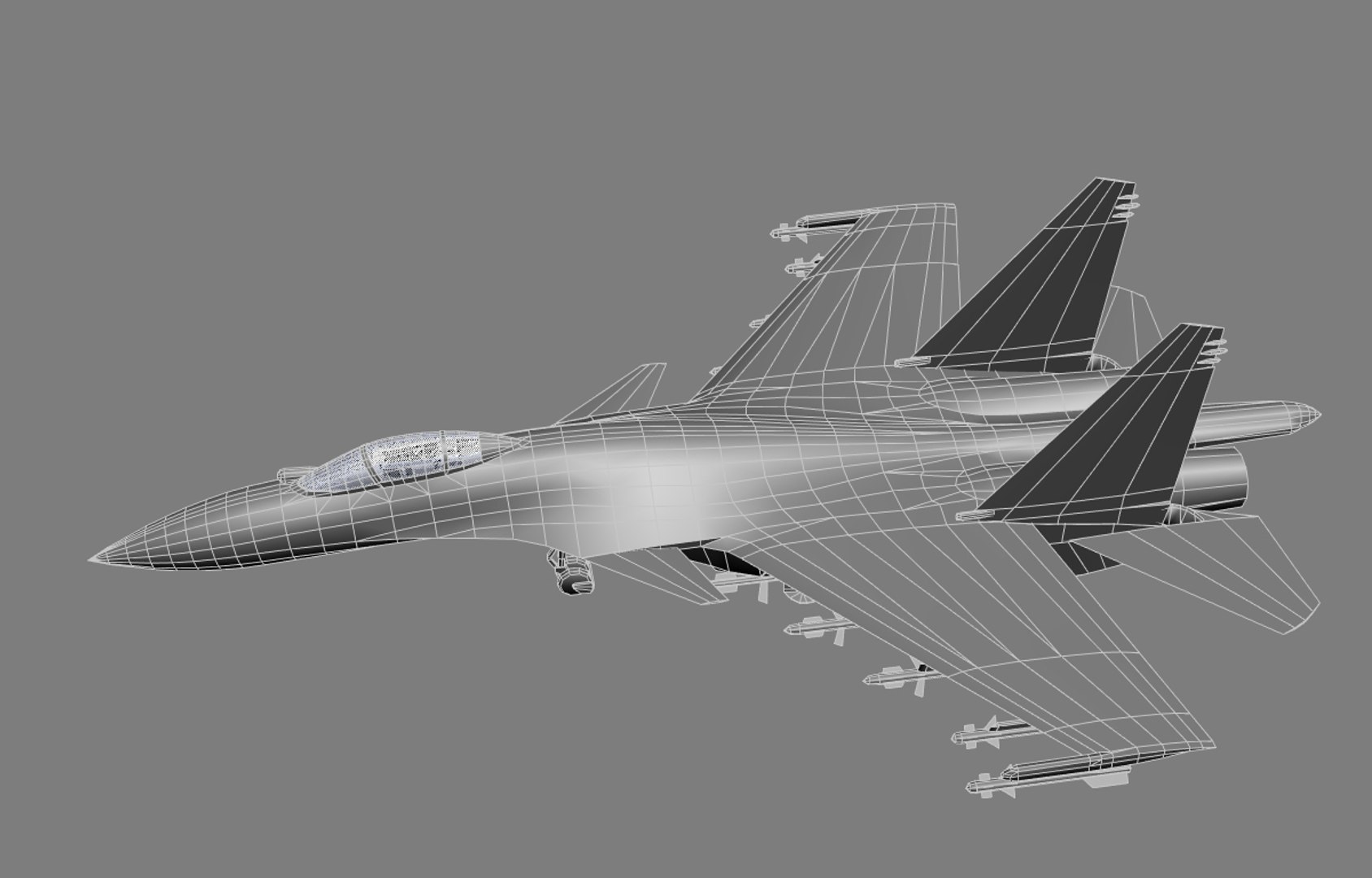 3ds Max Su-37 Su Fighter