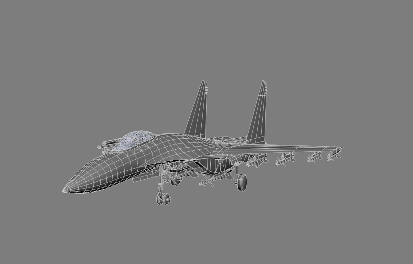 3ds Max Su-37 Su Fighter