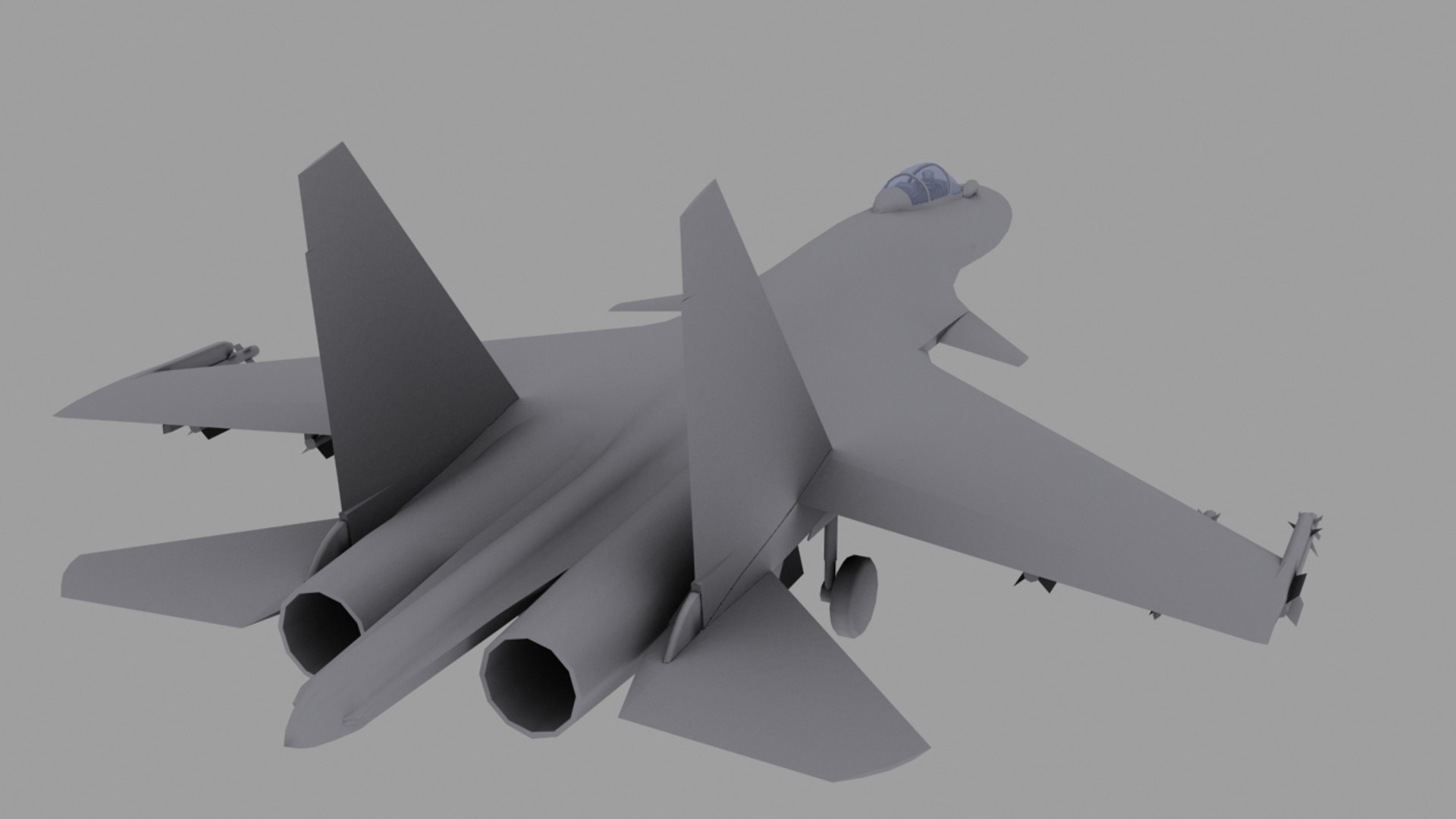 3ds Max Su-37 Su Fighter