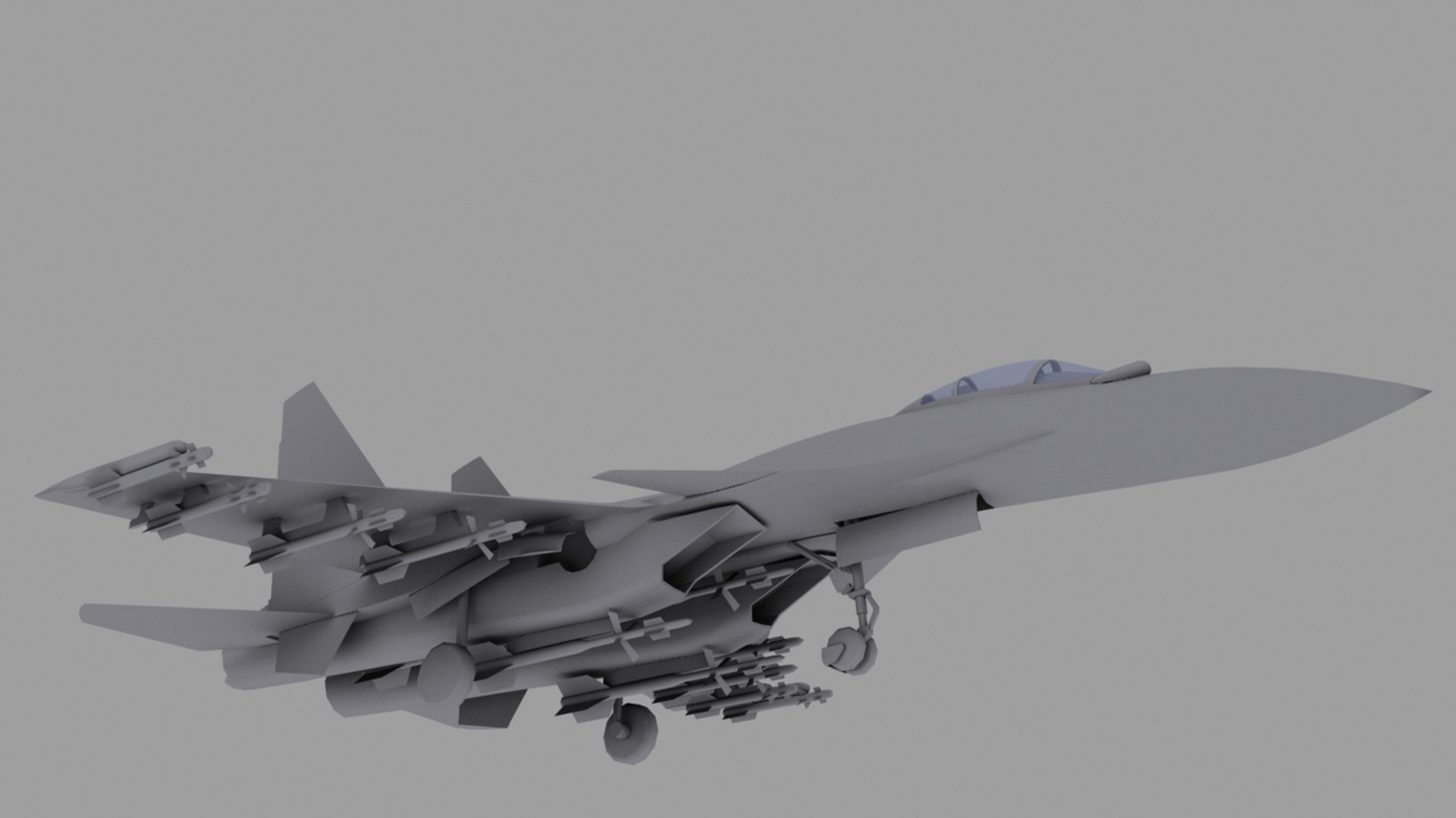 3ds Max Su-37 Su Fighter