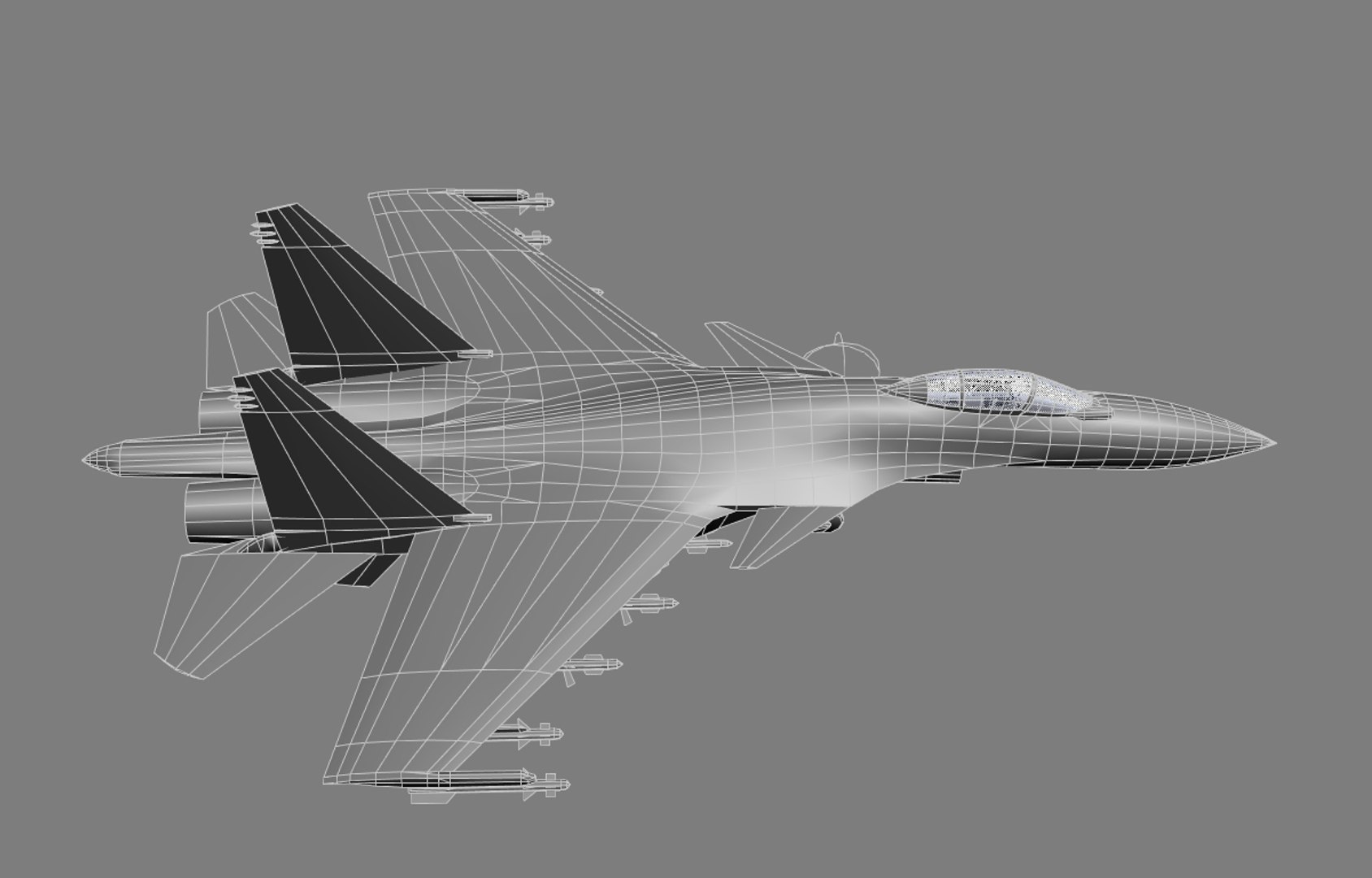3ds Max Su-37 Su Fighter